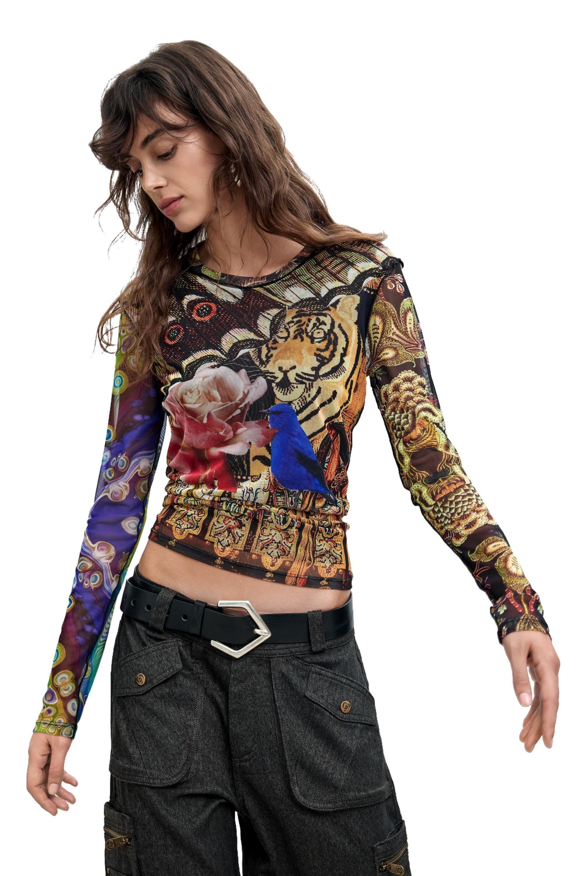 Click here for Desigual Womens Printed T-shirt M. C. Lacroix - Mu... prices