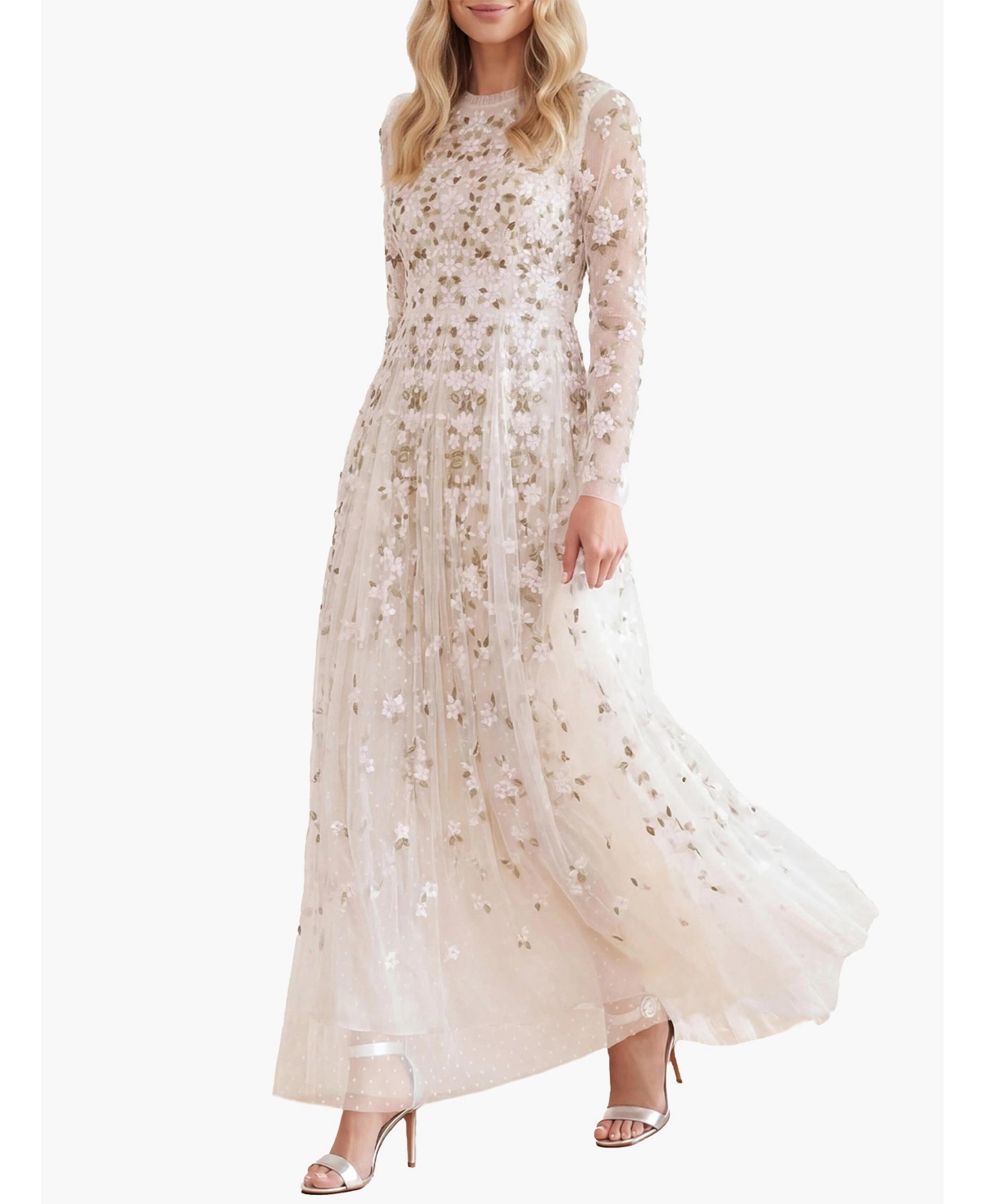 Click here for Needle & Thread Womens Camellia Ditsy Ankle Gown -... prices