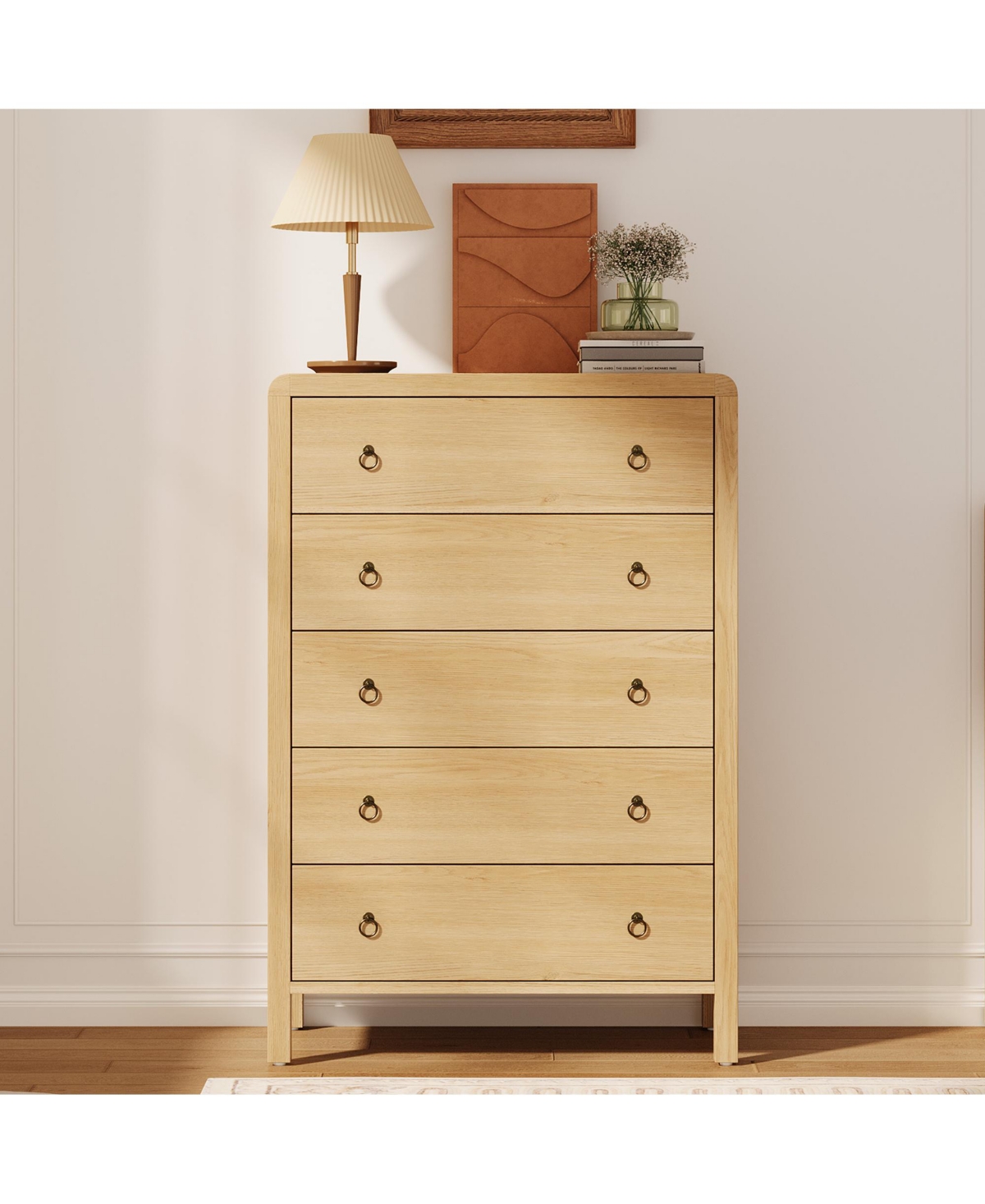 Click here for homfan 5-Drawer Storage Dresser Round Corner Verti... prices