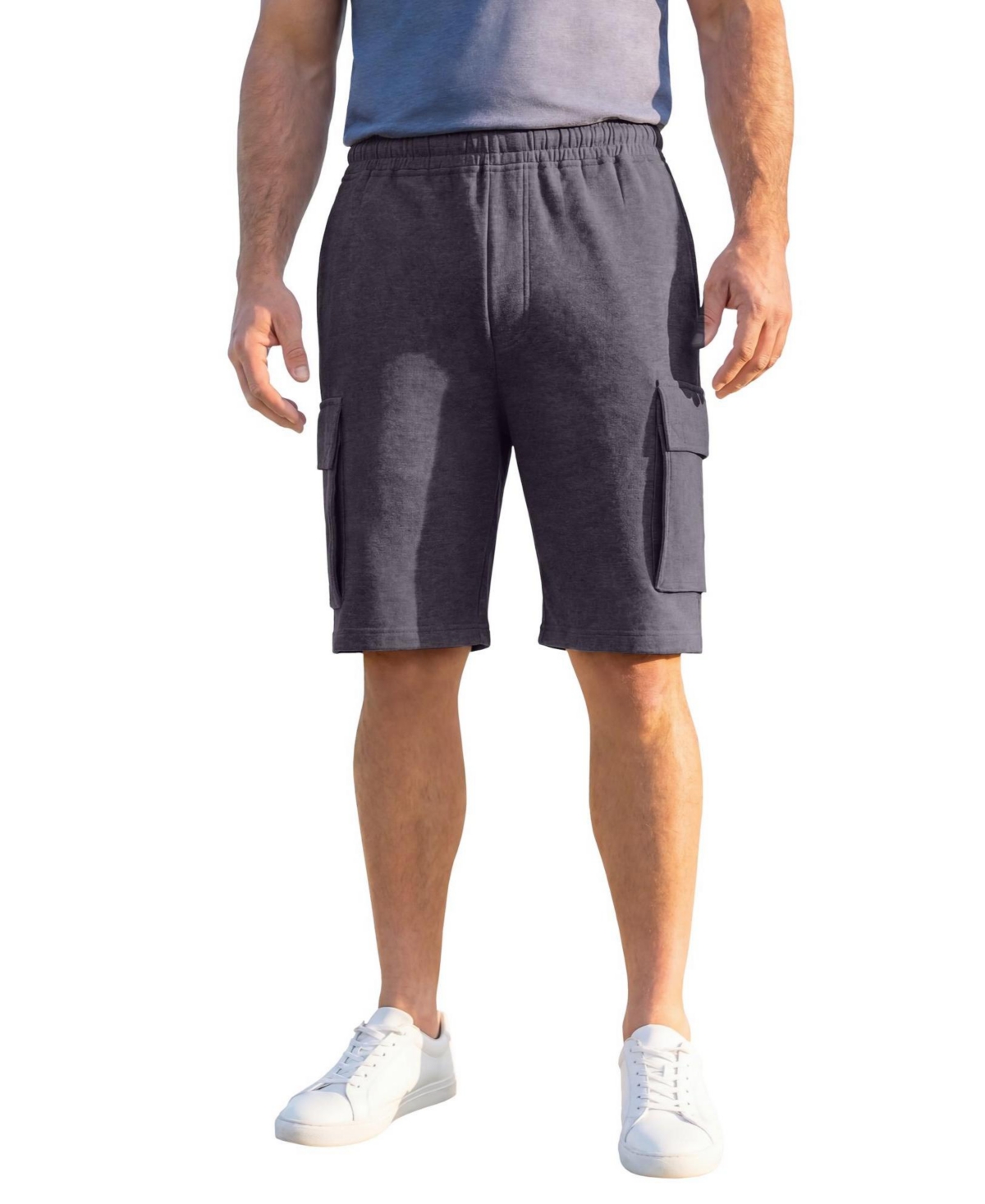 Click here for KingSize Mens Ultra-Comfort Fleece Cargo Short - H... prices