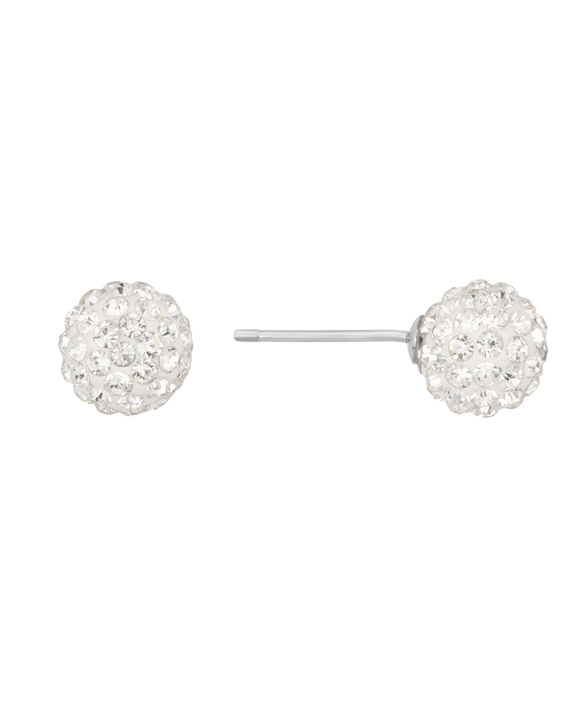 Click here for Macys 8mm Crystal Ball Stud Earrings - Clear prices