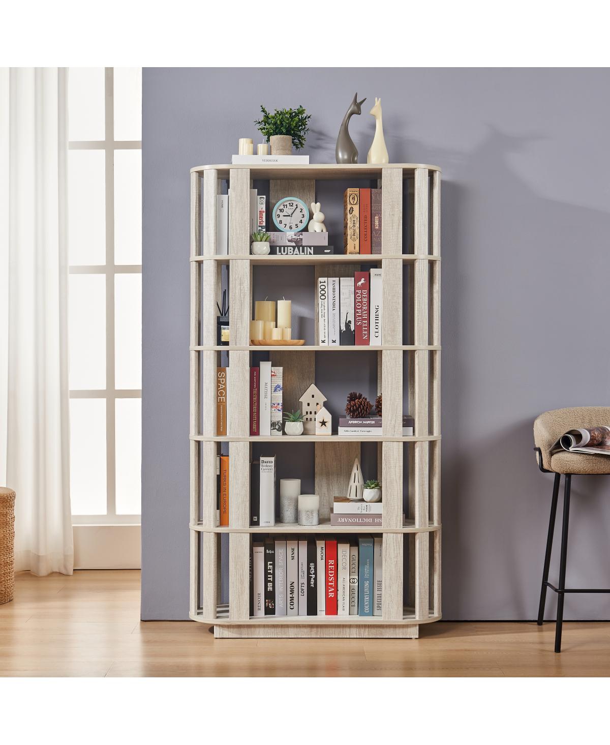 Click here for Streamdale Furniture 5-Tier Wooden Oval Open Books... prices