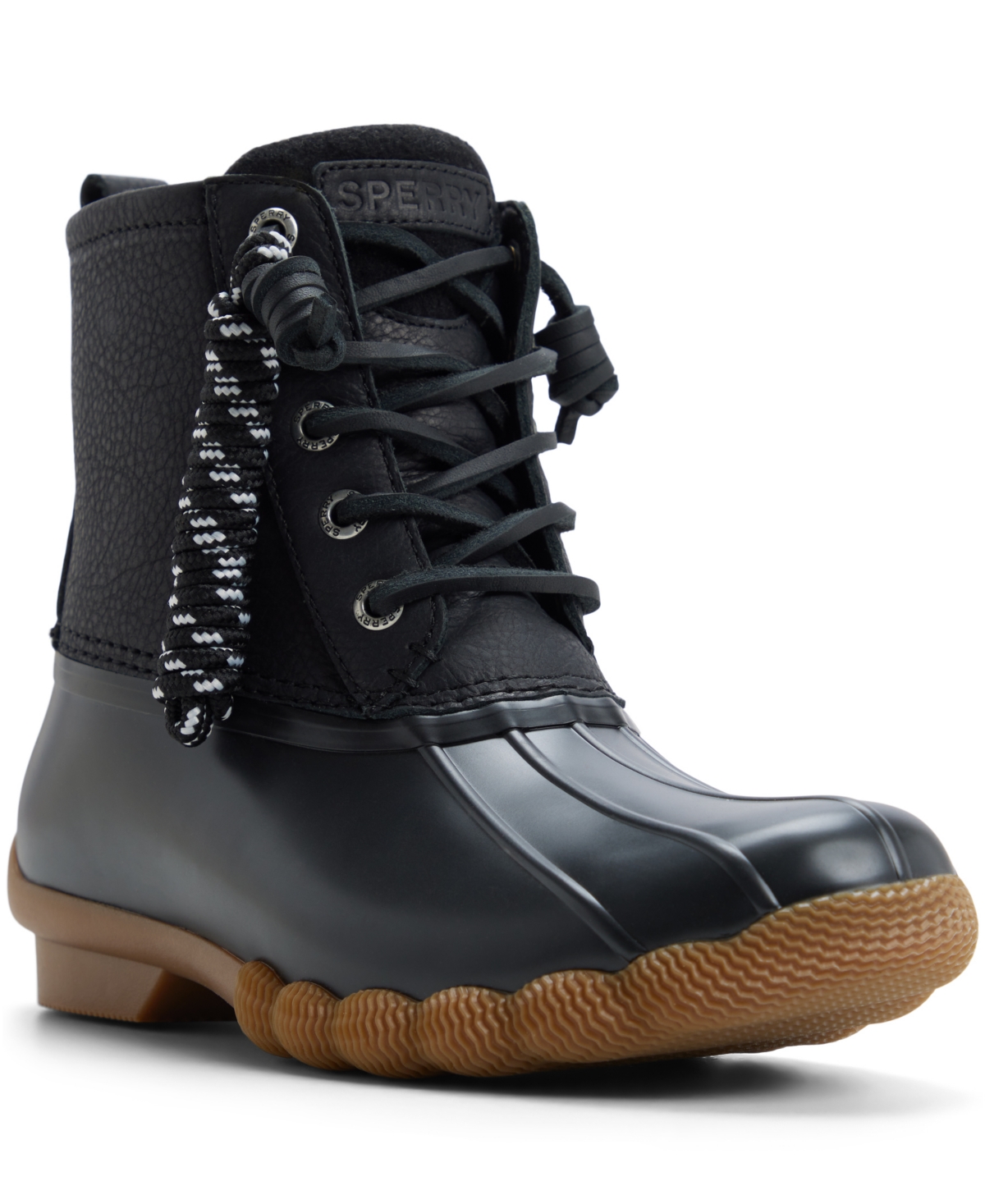 Click here for Sperry Womens Saltwater Lace-Up Duck Booties - Mix... prices