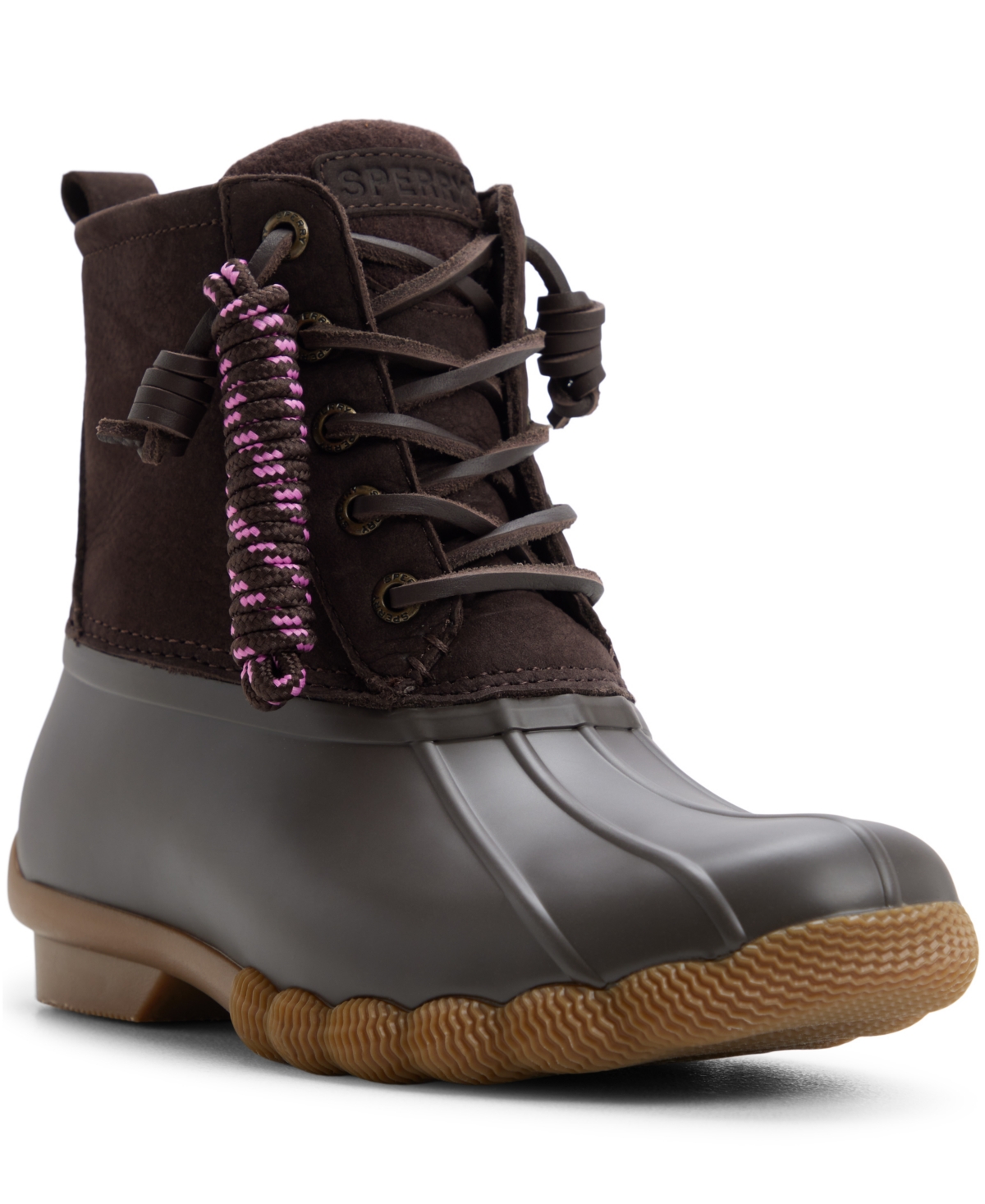 Click here for Sperry Womens Saltwater Lace-Up Duck Booties - Dar... prices