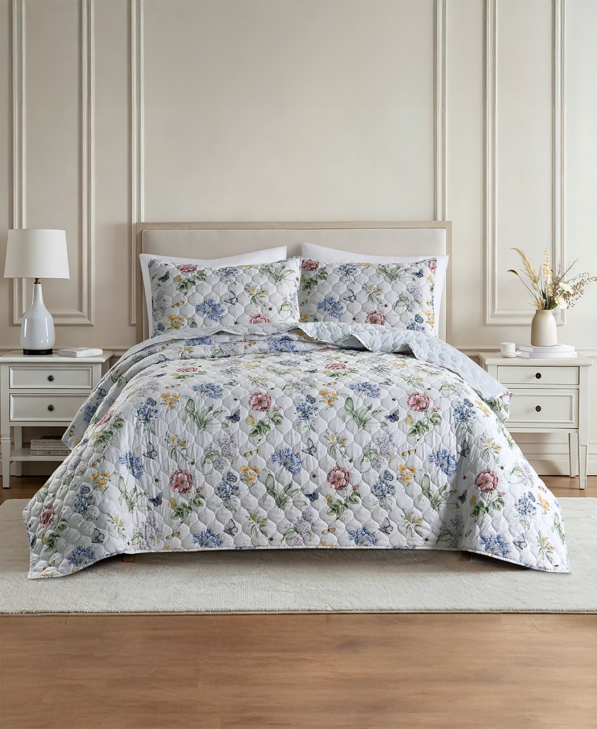 Click here for Lenox Butterfly Meadow 3-Piece Quilt Set  King - M... prices