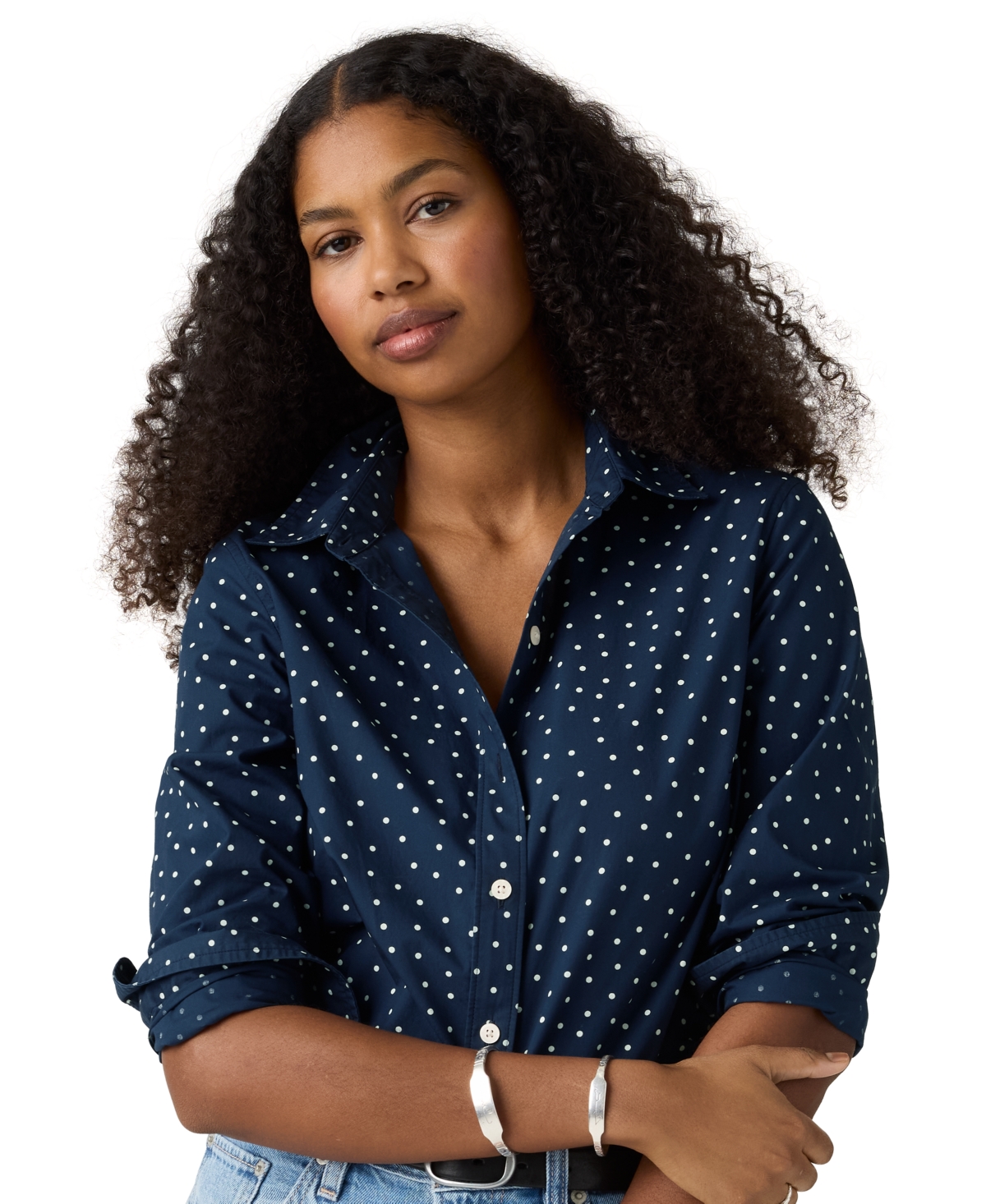 Click here for Levis Womens Carlile Classic Poplin Long-Sleeve Sh... prices