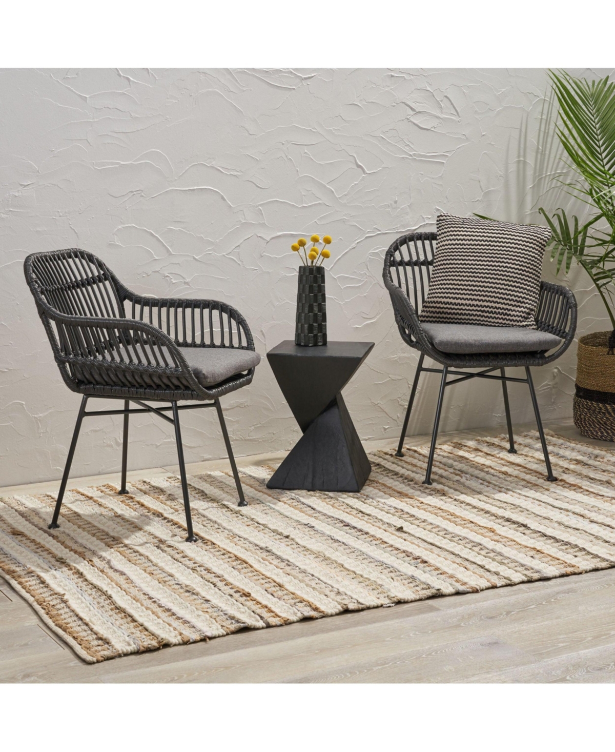 Click here for Mondawe Outdoor Patio Chairs Set of 2 with Cushion... prices