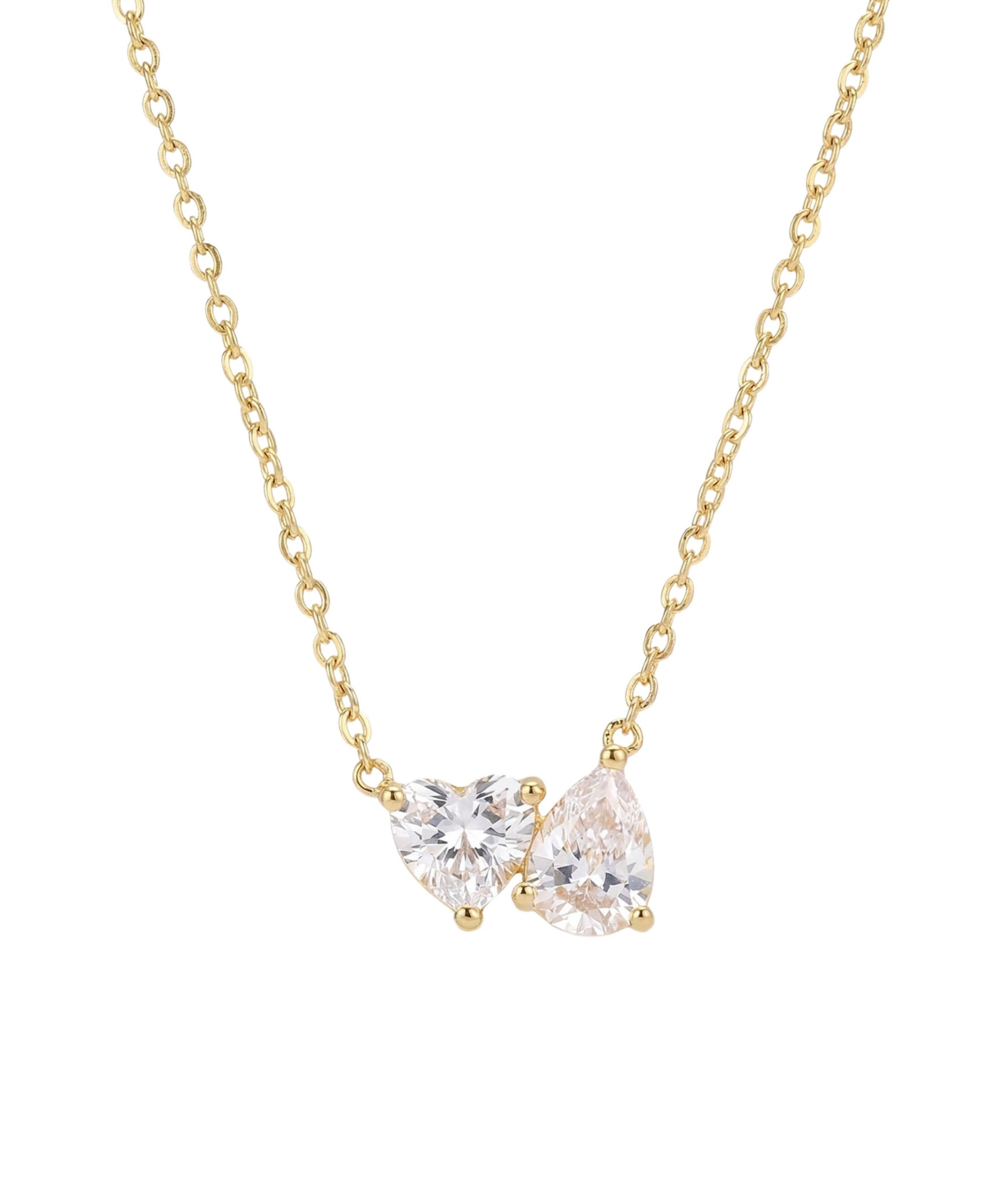 Click here for The M Jewelers Cubic Zirconia Heart Pear Necklace... prices