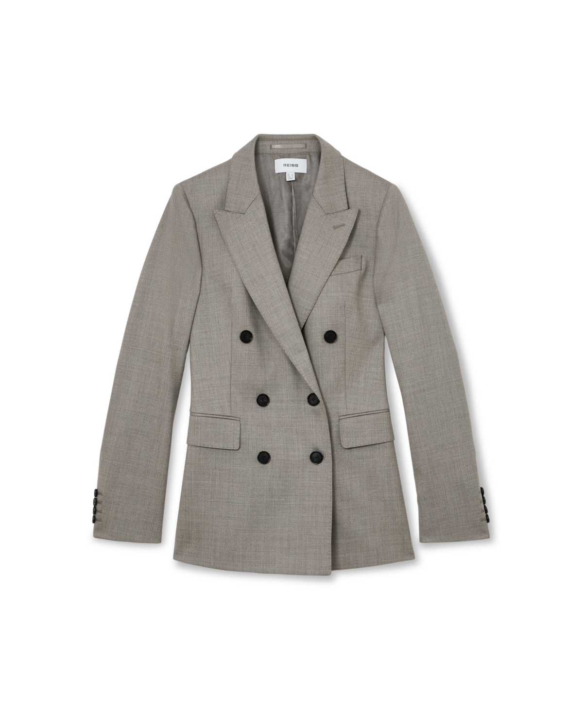 Click here for Reiss Womens Darcy Wool-Blend Double-Breasted Blaz... prices
