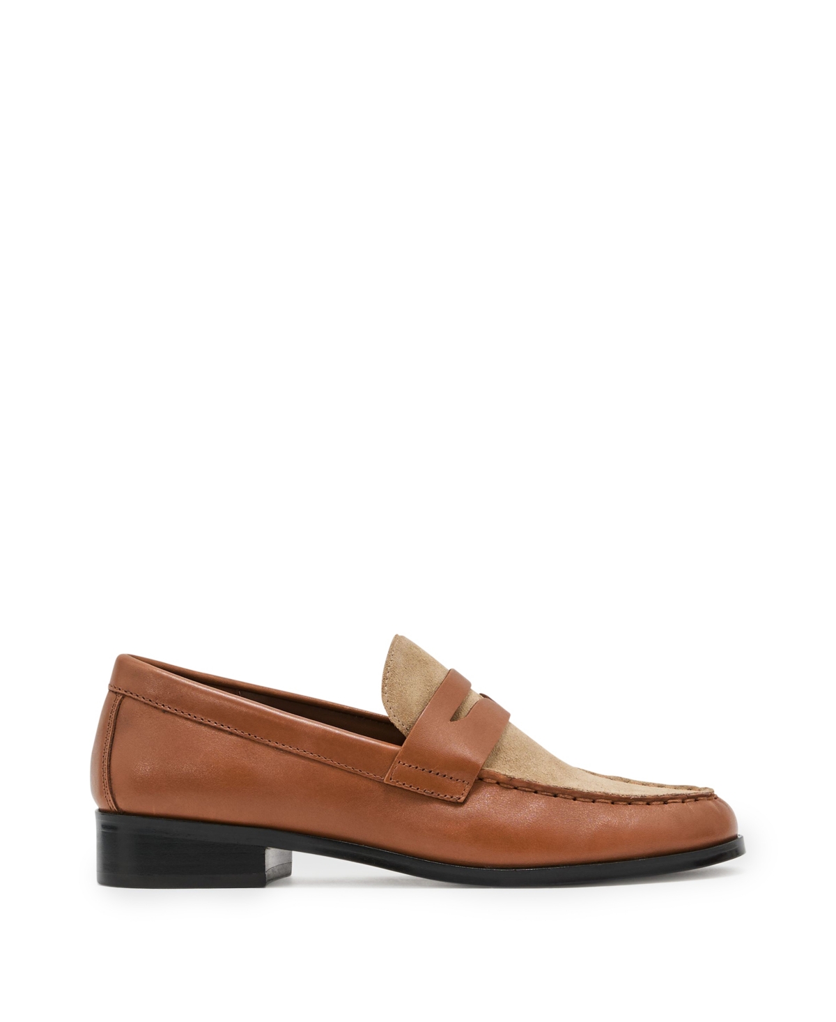 Click here for Reiss Womens Kallie Leather and Suede Penny Loafer... prices