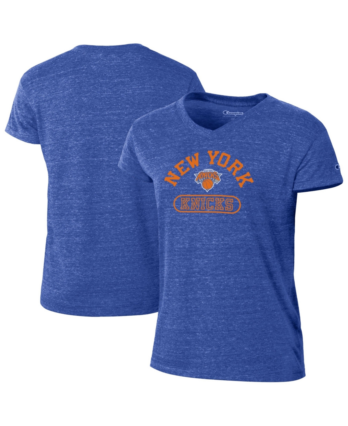 Click here for Champion Womens Blue New York Knicks Tri-Blend V-N... prices