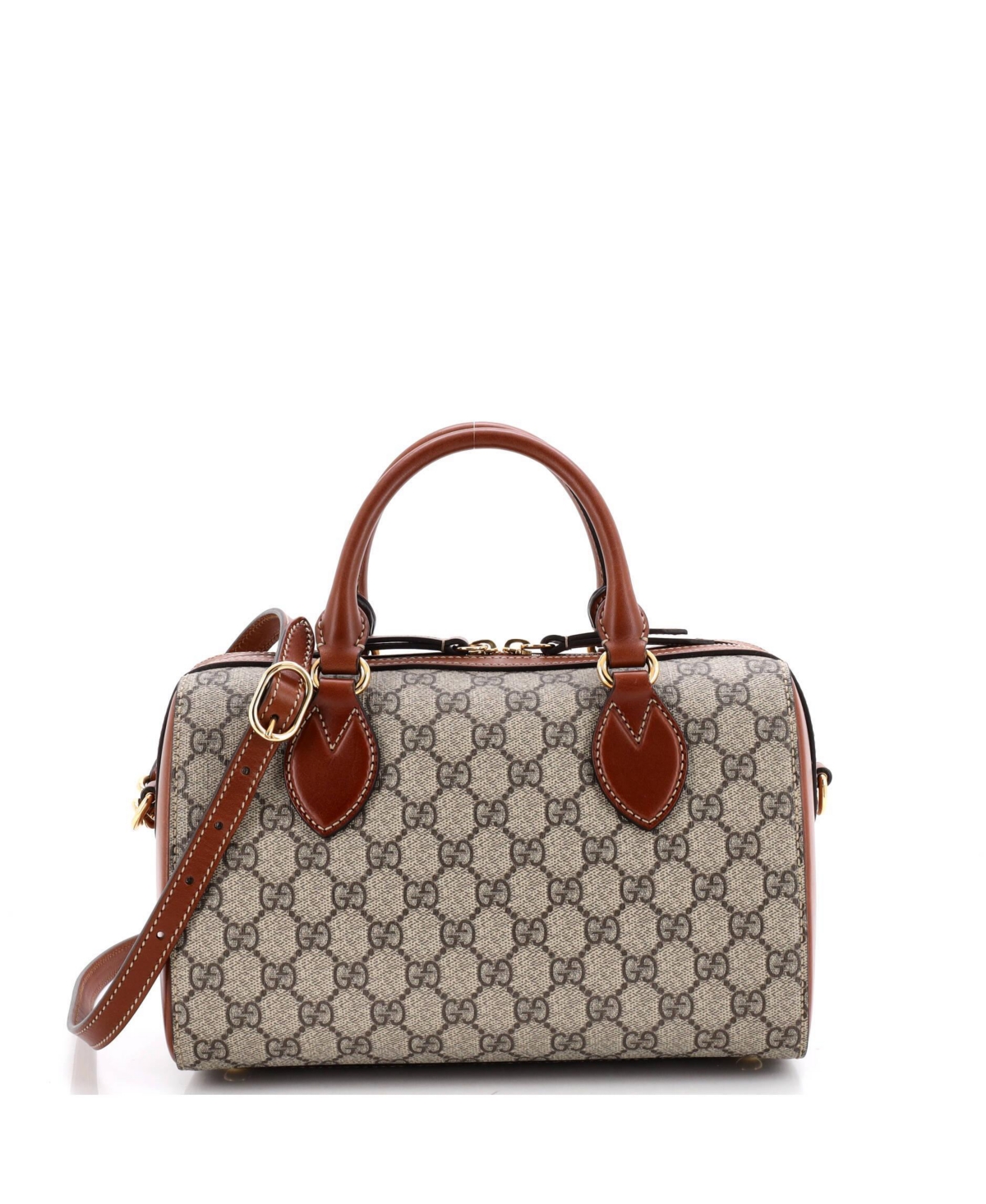Click here for Pre-Owned Gucci Small Convertible Boston Bag Gg Co... prices