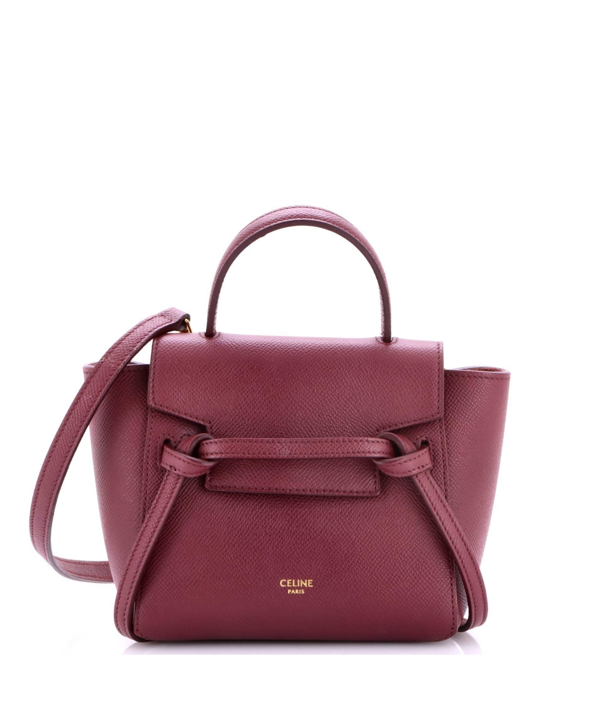 Click here for Pre-Owned Celine Pico Belt Bag Textured Leather -... prices