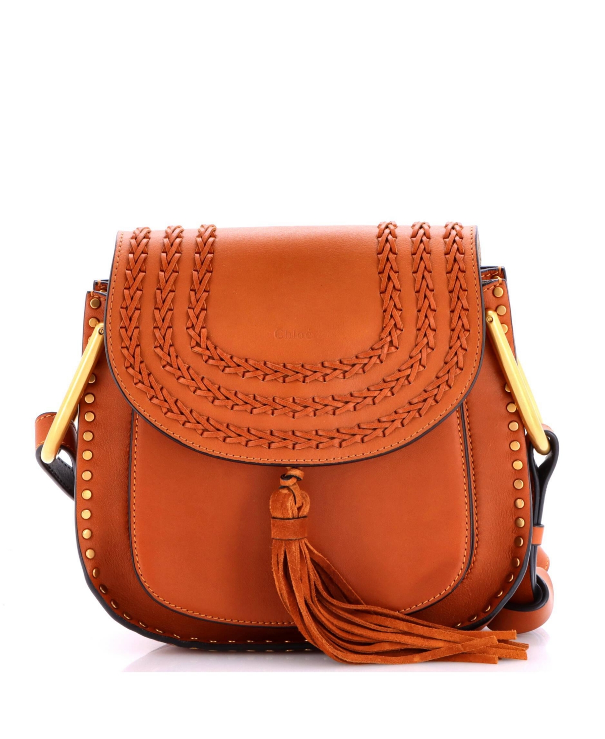 Click here for Pre-Owned Chloe Small Hudson Handbag Whipstitch Le... prices