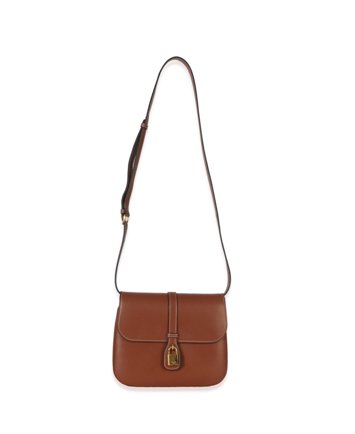 Click here for Pre-Owned Celine Tan Smooth Calfskin Tabou Medium... prices