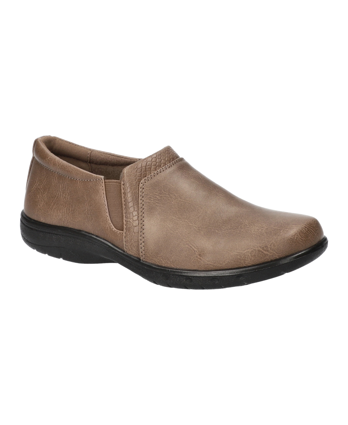 Click here for Easy Street Womens Moira Slip-On Flats - Taupe Sna... prices