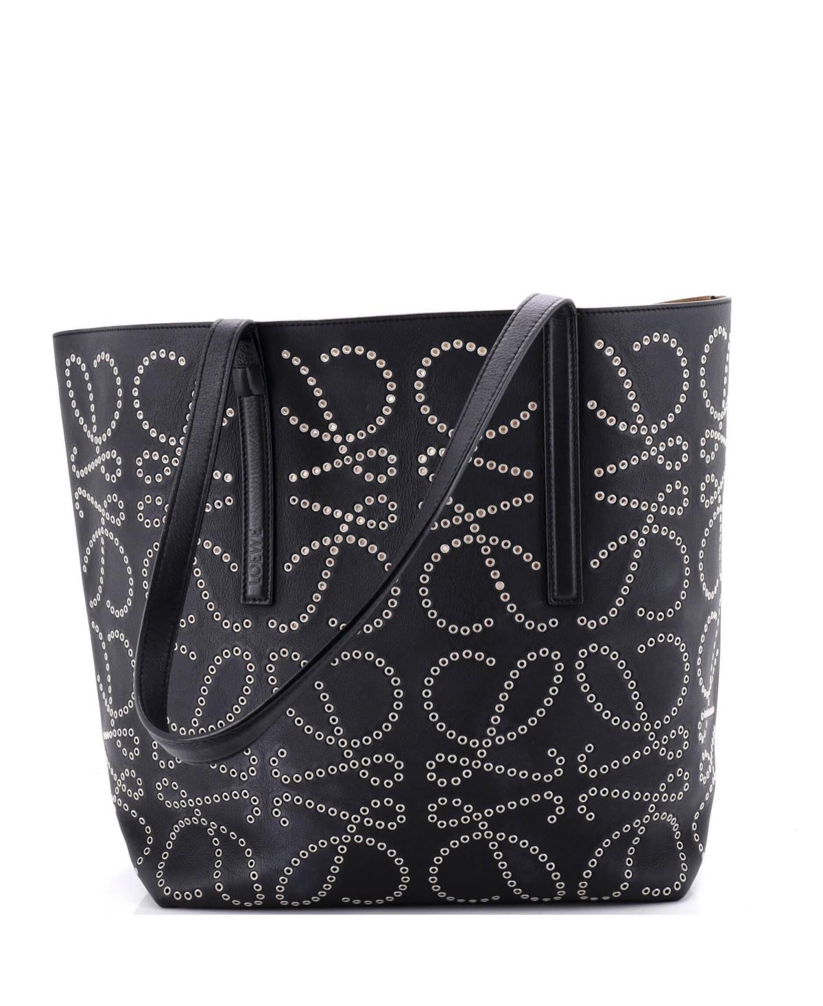 Click here for Pre-Owned Loewe Medium T Tote Anagram Grommet Embe... prices