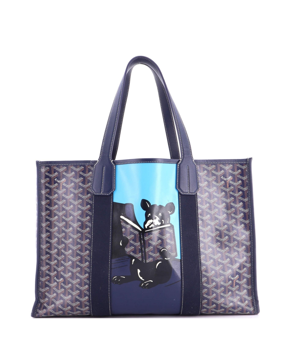 Click here for Pre-Owned Goyard Mm Villette Tote Printed Coated C... prices