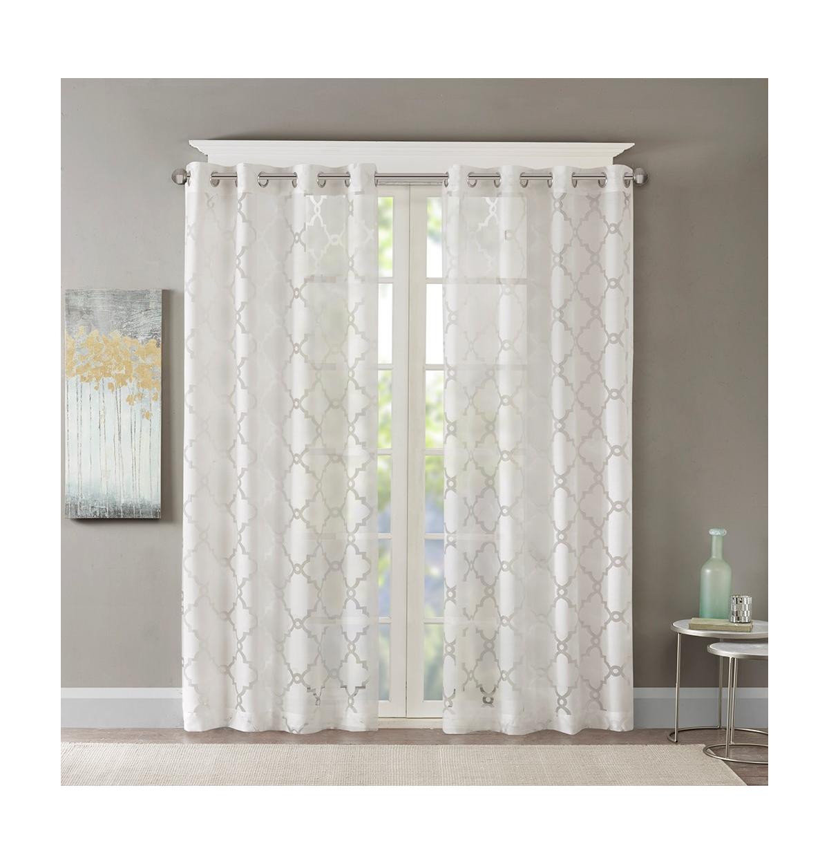 Click here for Avobird Fretwork Burnout Sheer Curtain Panel Only... prices