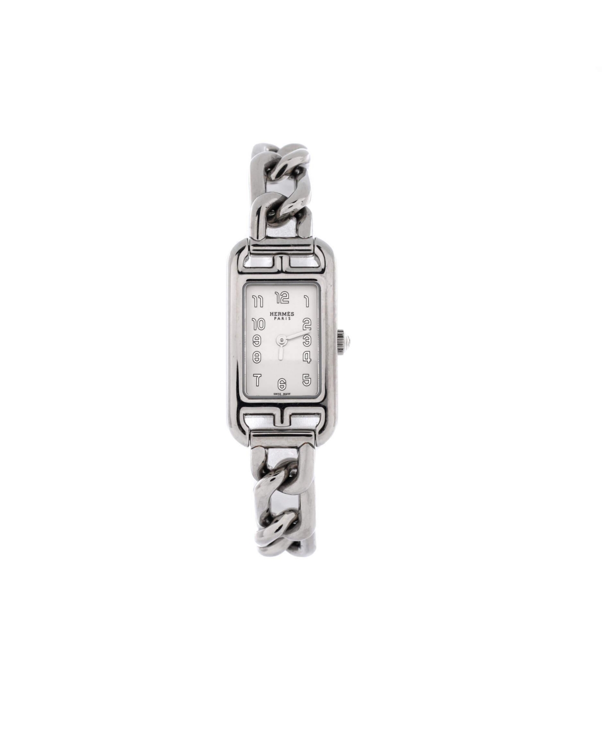 Click here for Pre-Owned HERMES Nantucket Quartz Watch in Stainle... prices