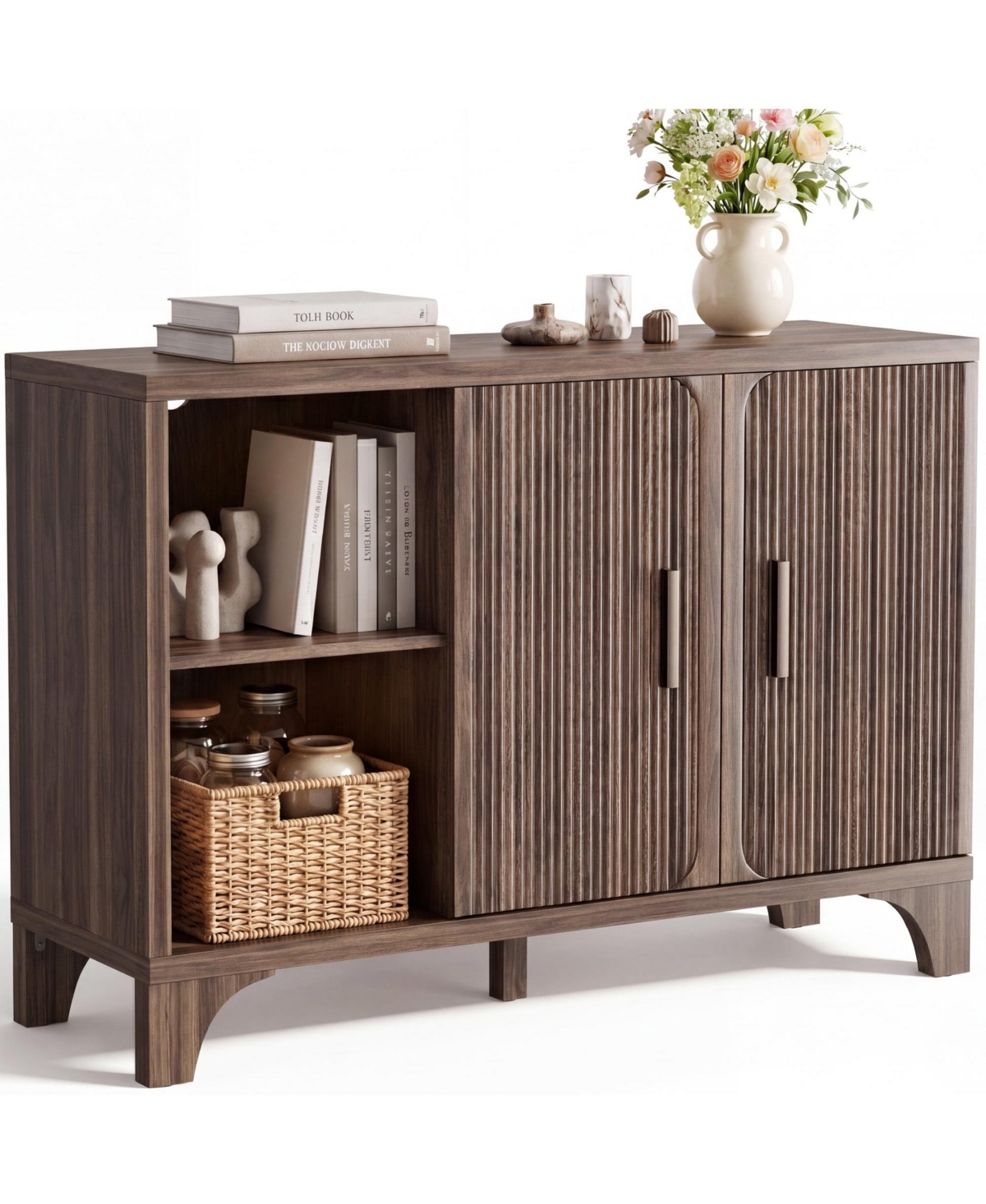 Click here for Gouun 47 Inch Fluted Buffet Cabinet with 2 Doors a... prices