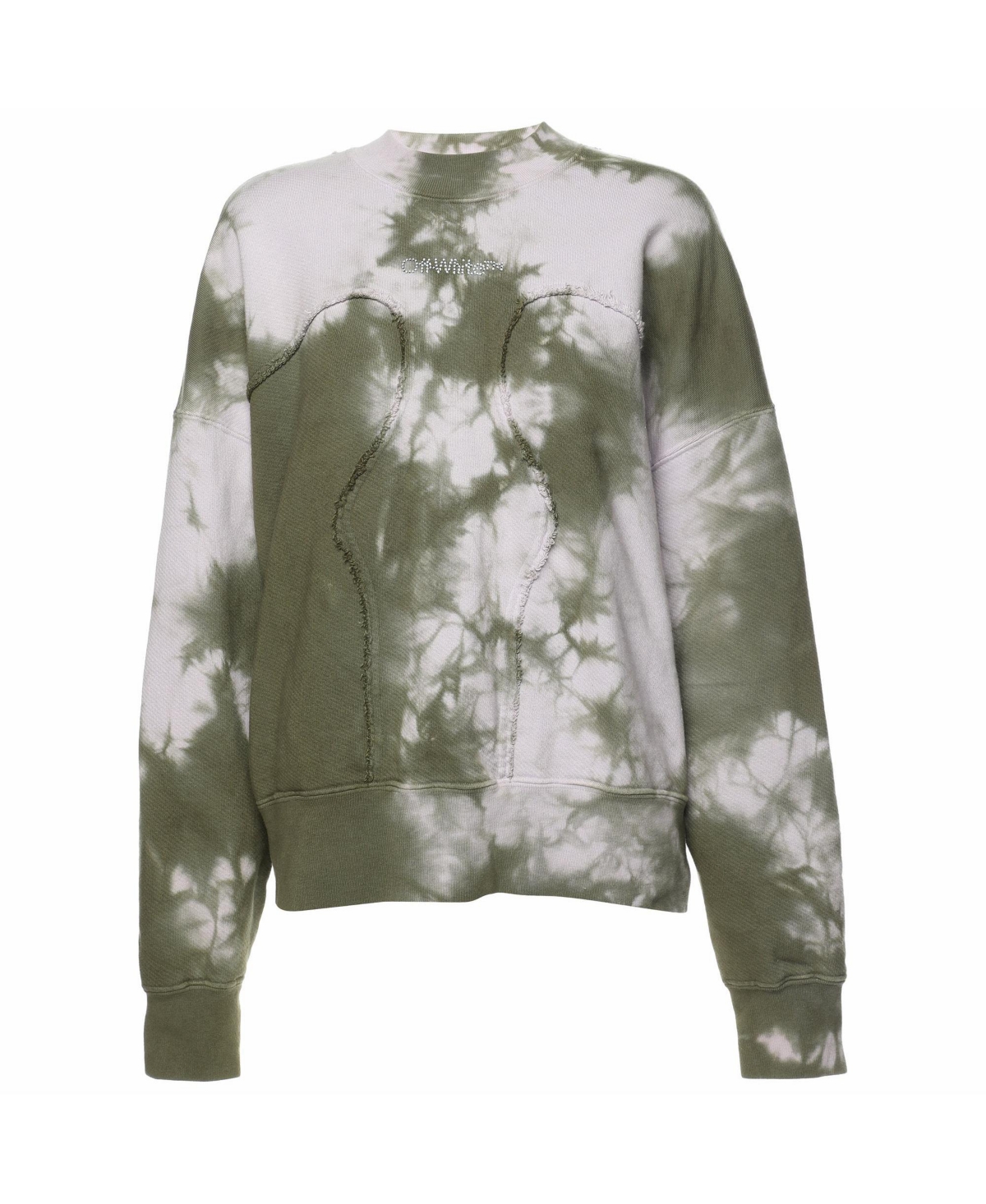 Click here for Pre-Owned Off-White Womens Tie Dye Cotton Knit Cre... prices
