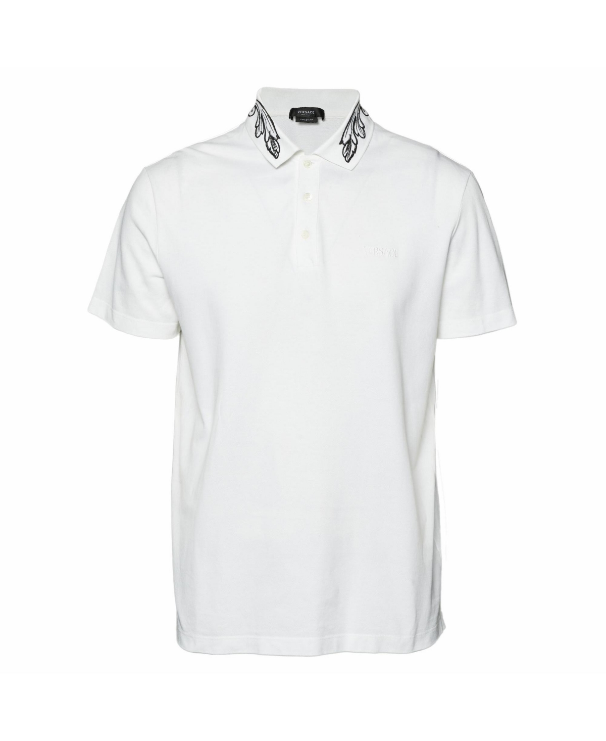 Click here for Pre-Owned Versace Mens Floral Embroidered Collar P... prices