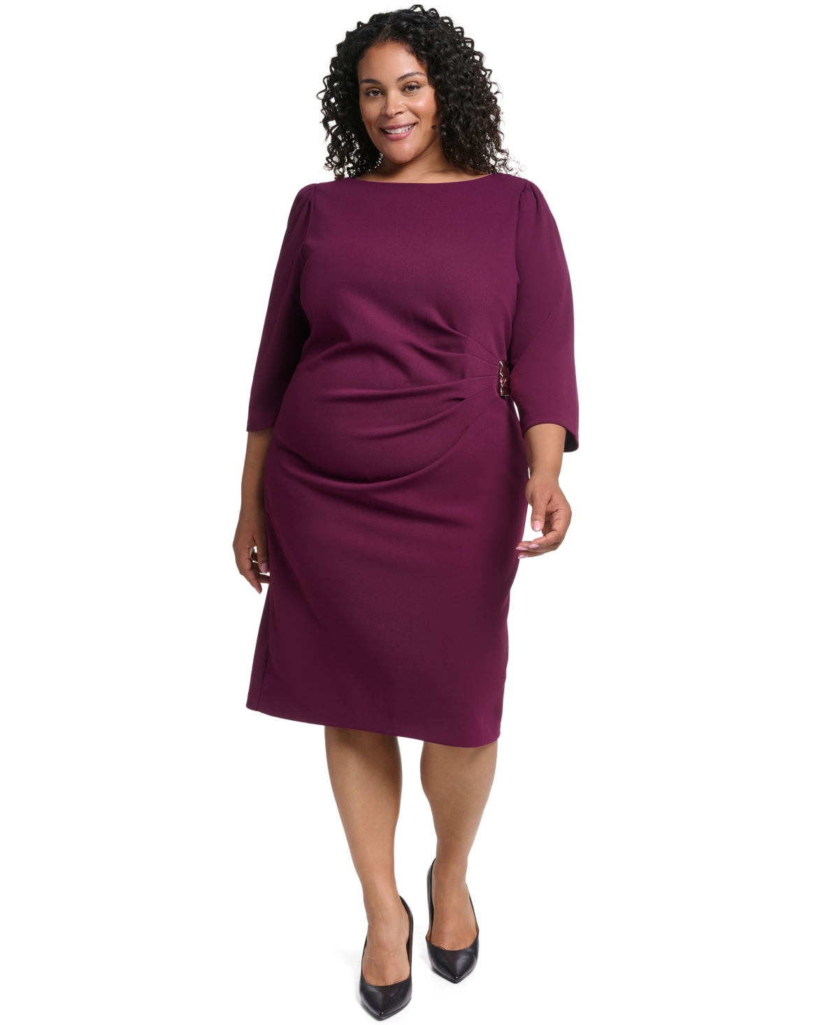 Click here for Jessica Howard Plus Size Long-Sleeve Boat Neck She... prices