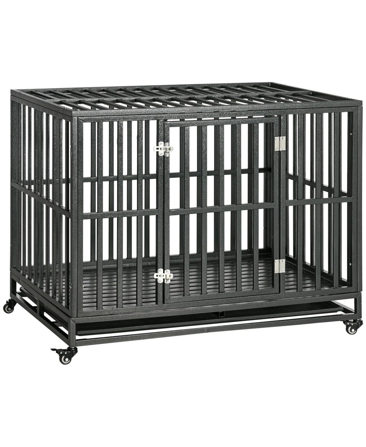 Click here for Ruie 45 in Heavy Duty Steel Dog Crate Escape Proof... prices