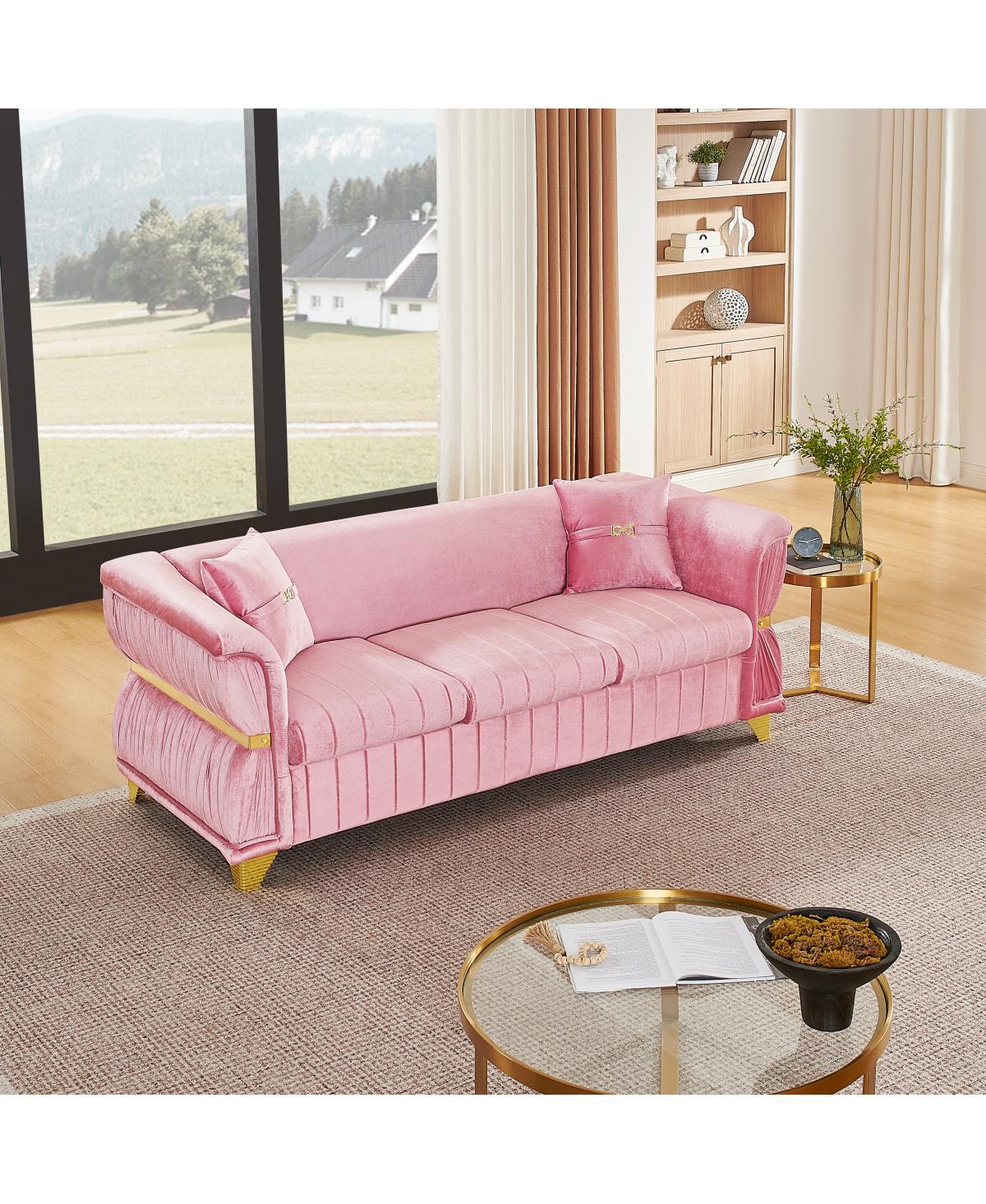 Click here for Streamdale Furniture 83.5 Modern Velvet 3-Seater S... prices