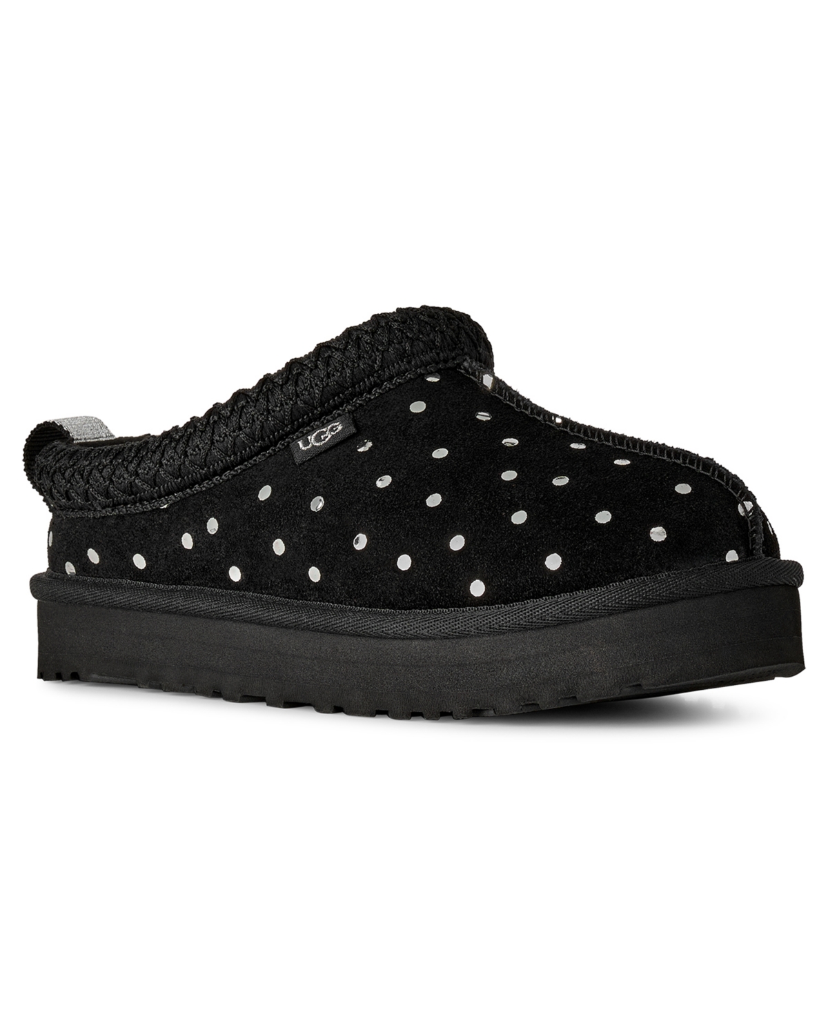 Click here for Ugg Kids Tazz Shiny Dots Slip-On Slippers - Black prices