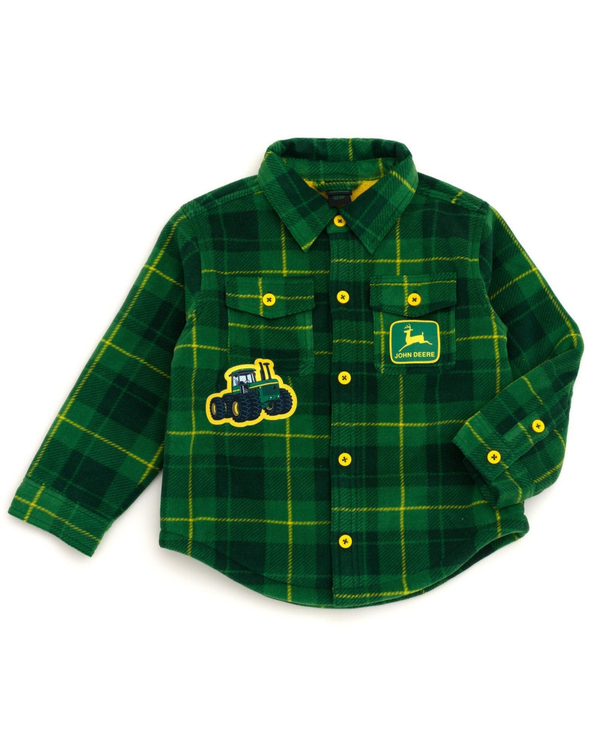 Click here for John Deere Little Boys Fleece Lined Shacket - Gree... prices