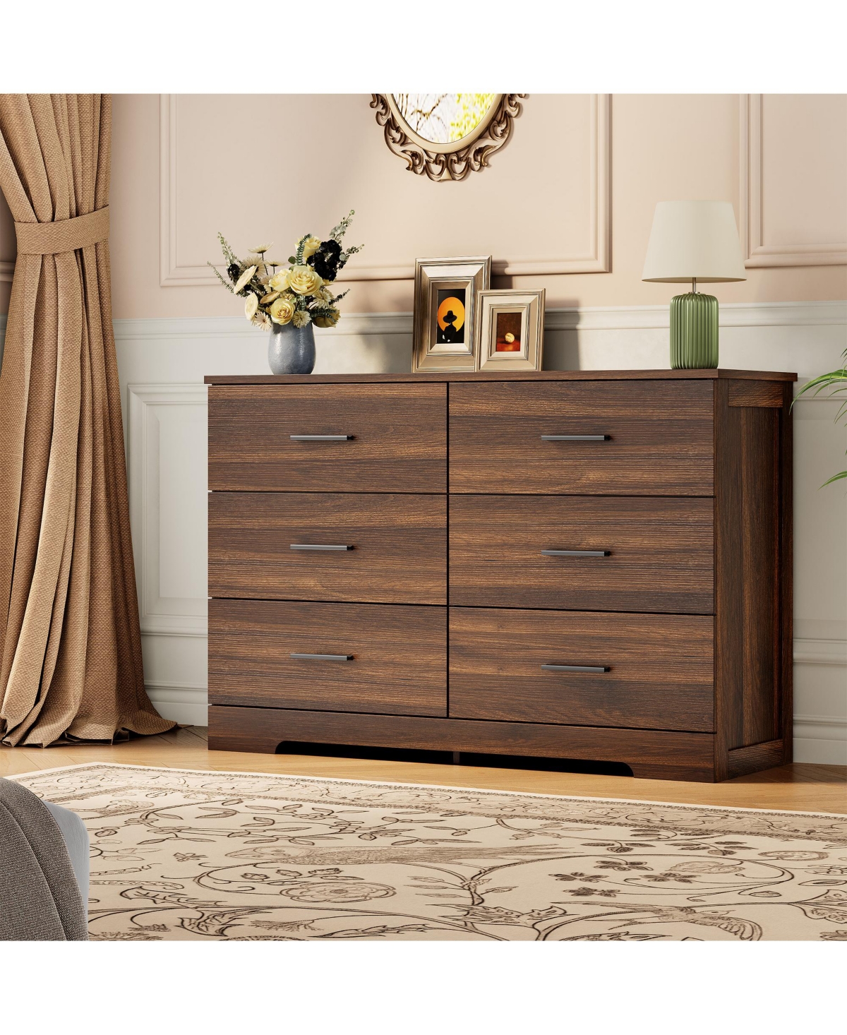 Click here for homfan 6 Drawer Dresser for Bedroom  Modern Chest... prices