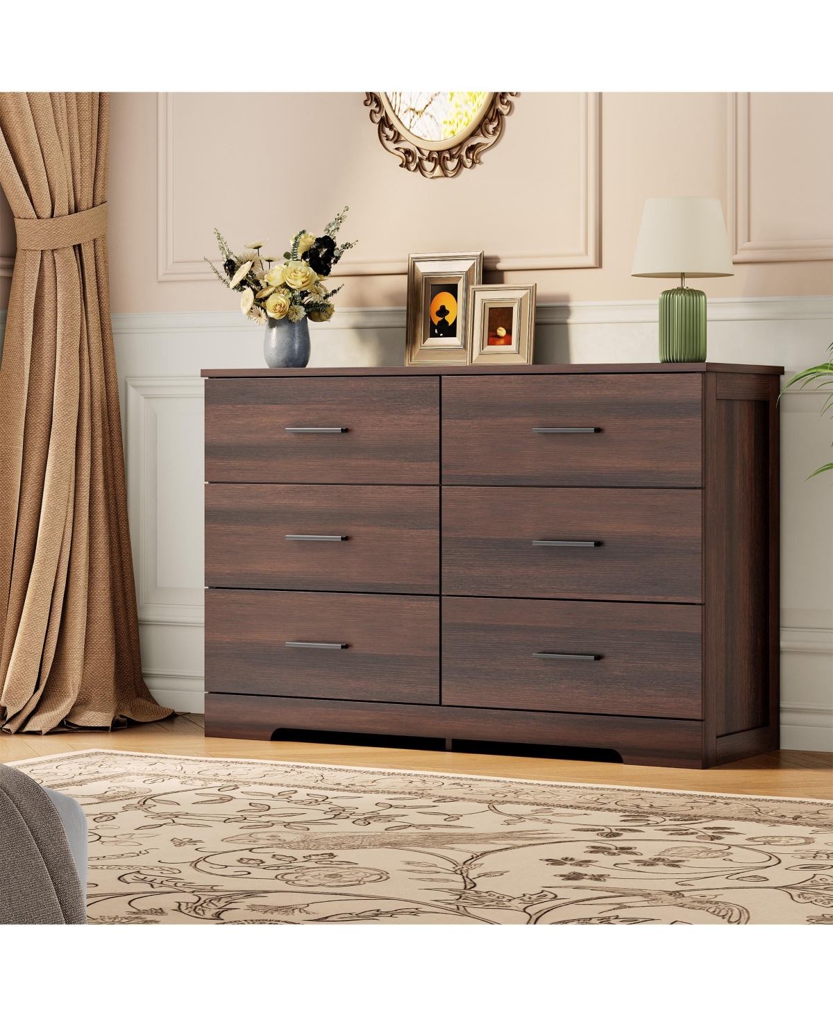 Click here for homfan 6 Drawer Dresser for Bedroom  Modern Chest... prices