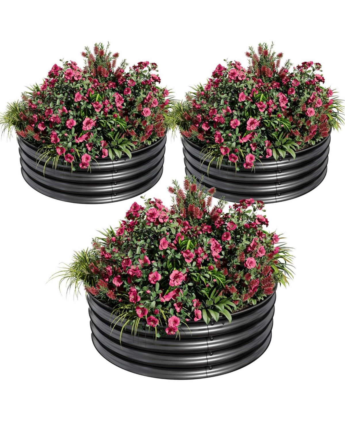 Click here for Xo Round Metal Raised Garden Bed 2x1  Galvanized S... prices