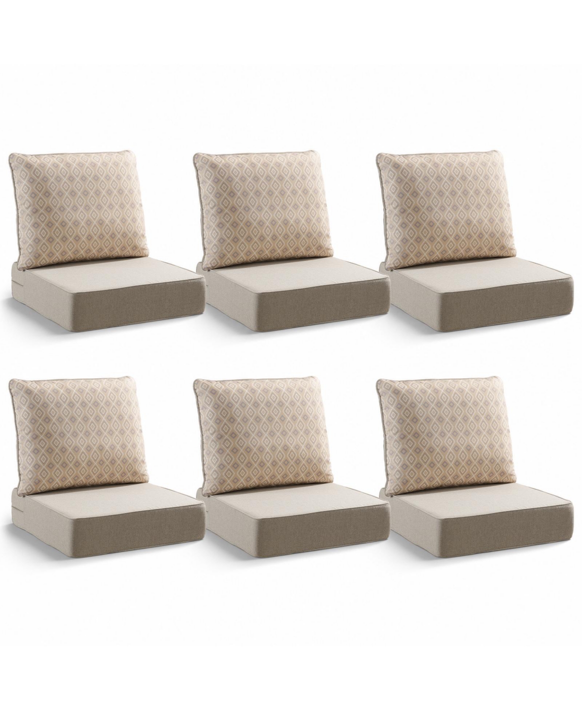 Click here for Pocassy 6 Thicker Outdoor Chair Cushion Set - 22 x... prices