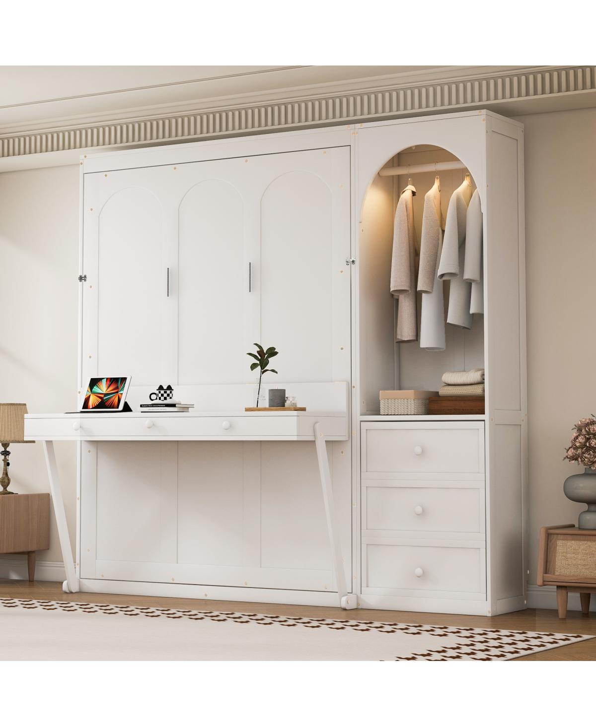 Click here for Streamdale Furniture Murphy Bed with Storage Shelf... prices