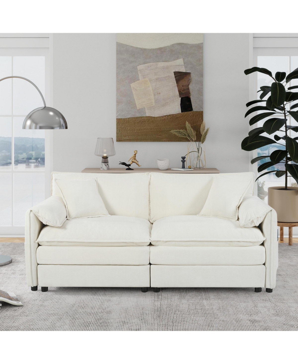 Click here for Clihome Oversized Chenille Loveseat Sofa  Oversize... prices