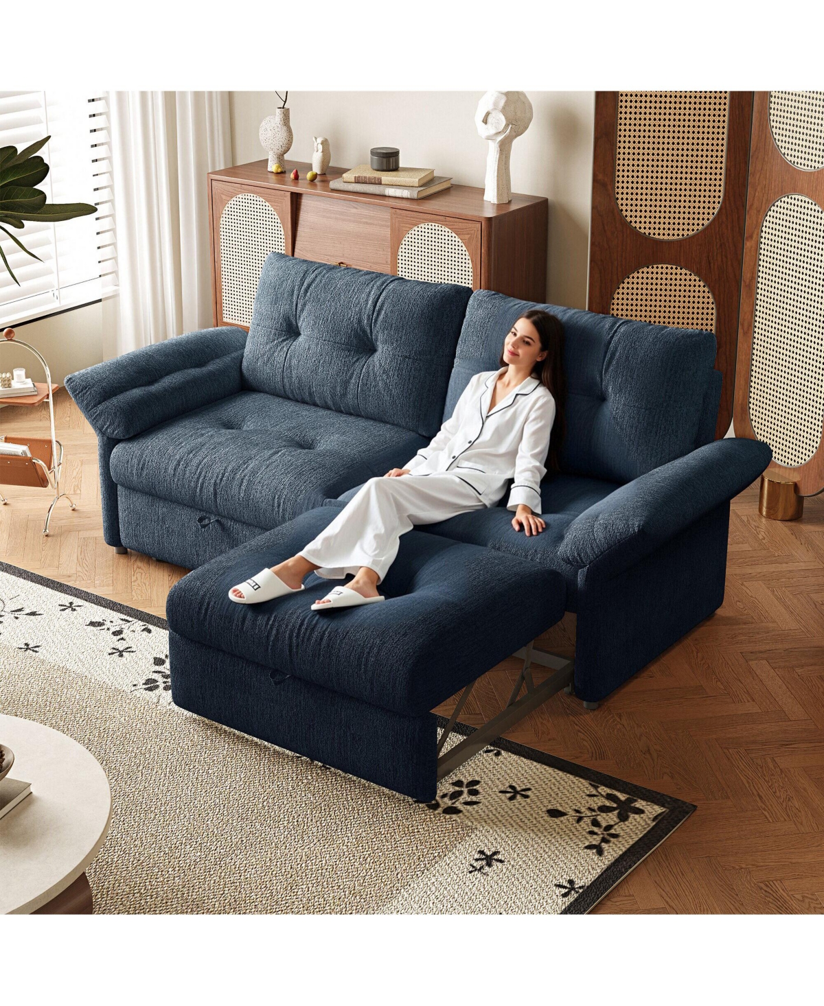 Click here for Boyel Living 81.5 Chenille Convertible Sofa Bed  2... prices
