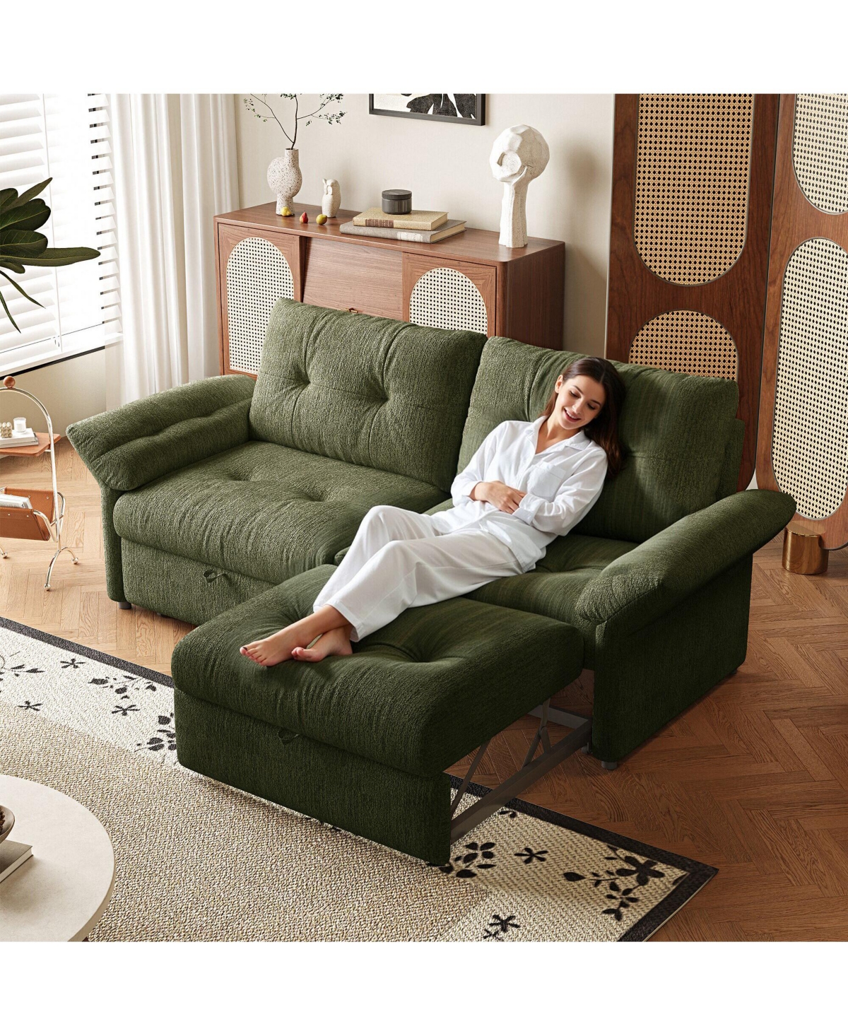 Click here for Boyel Living 81.5 Chenille Convertible Sofa Bed  2... prices