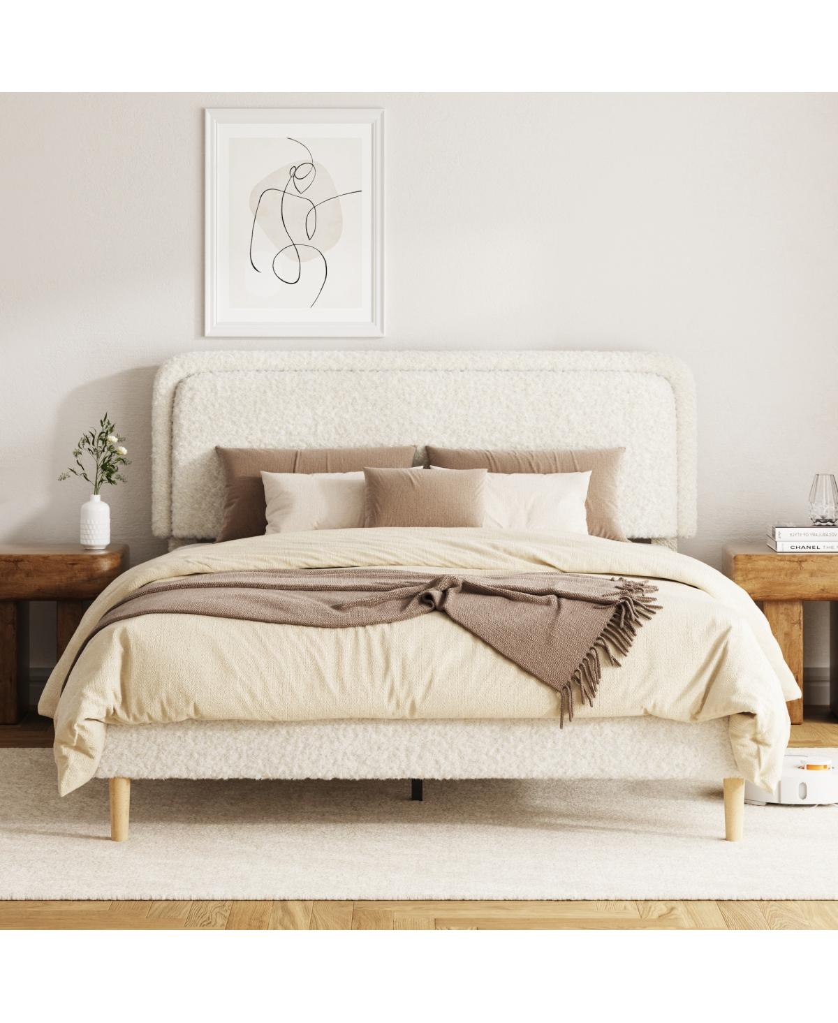 Click here for Streamdale Furniture Plush Upholstered Queen Platf... prices