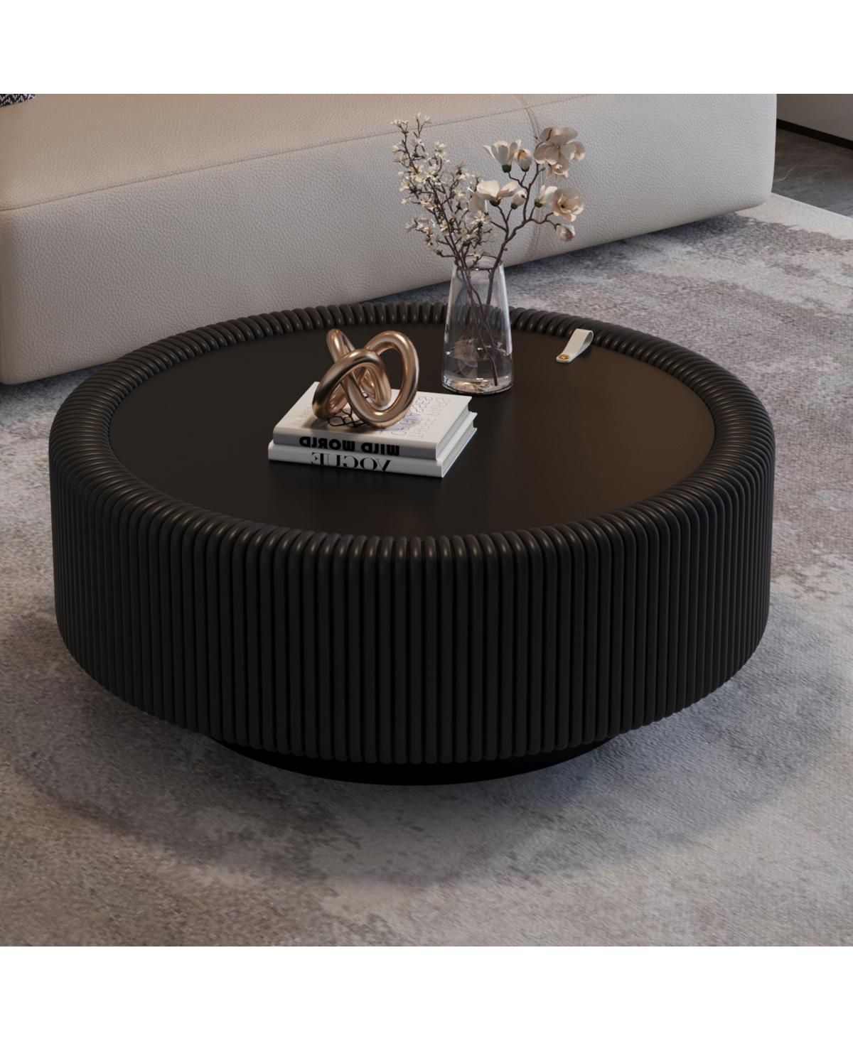 Click here for Streamdale Furniture Round Fluted Coffee Table wit... prices