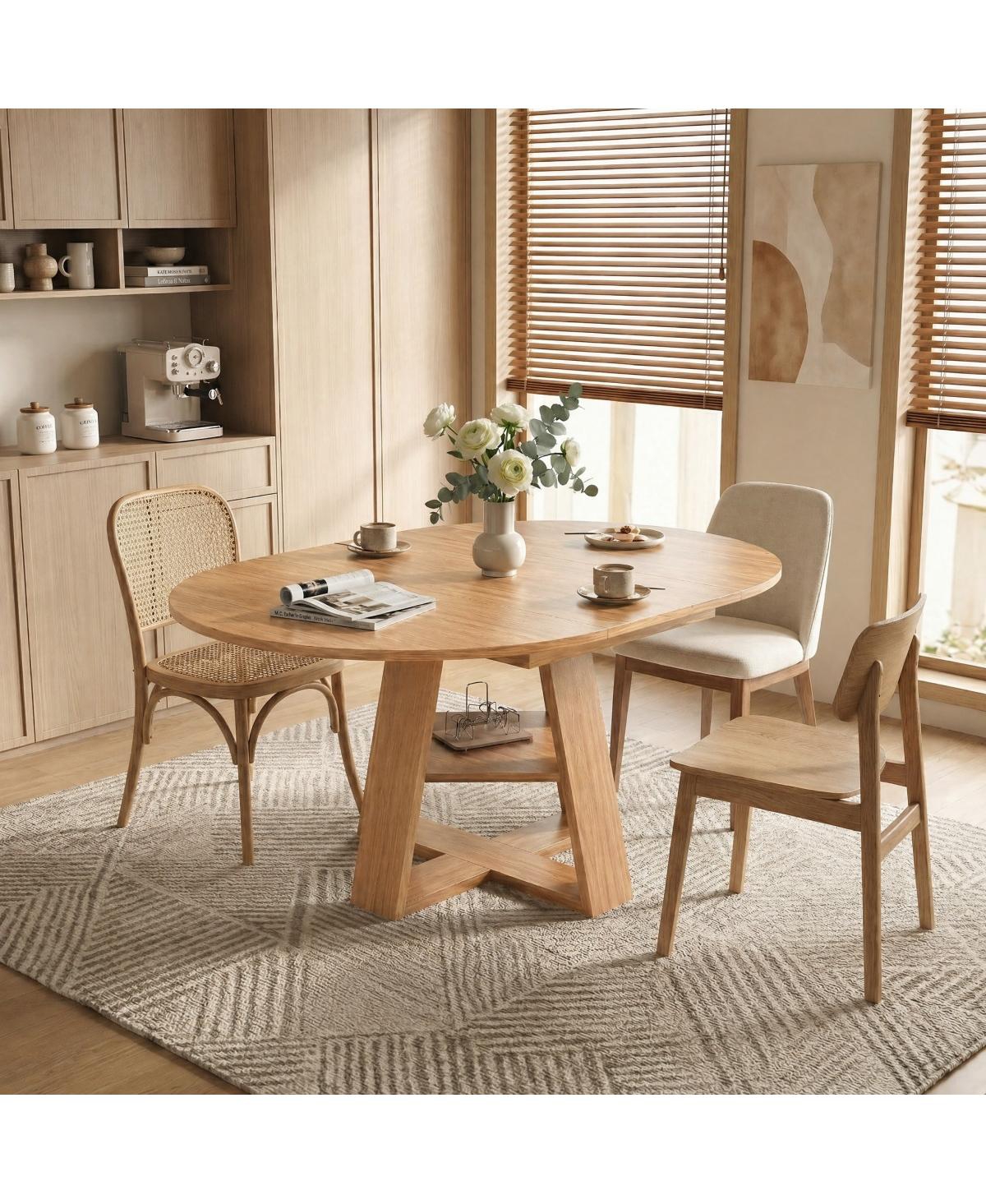 Click here for Streamdale Furniture Extendable Round-to-Oval Dini... prices