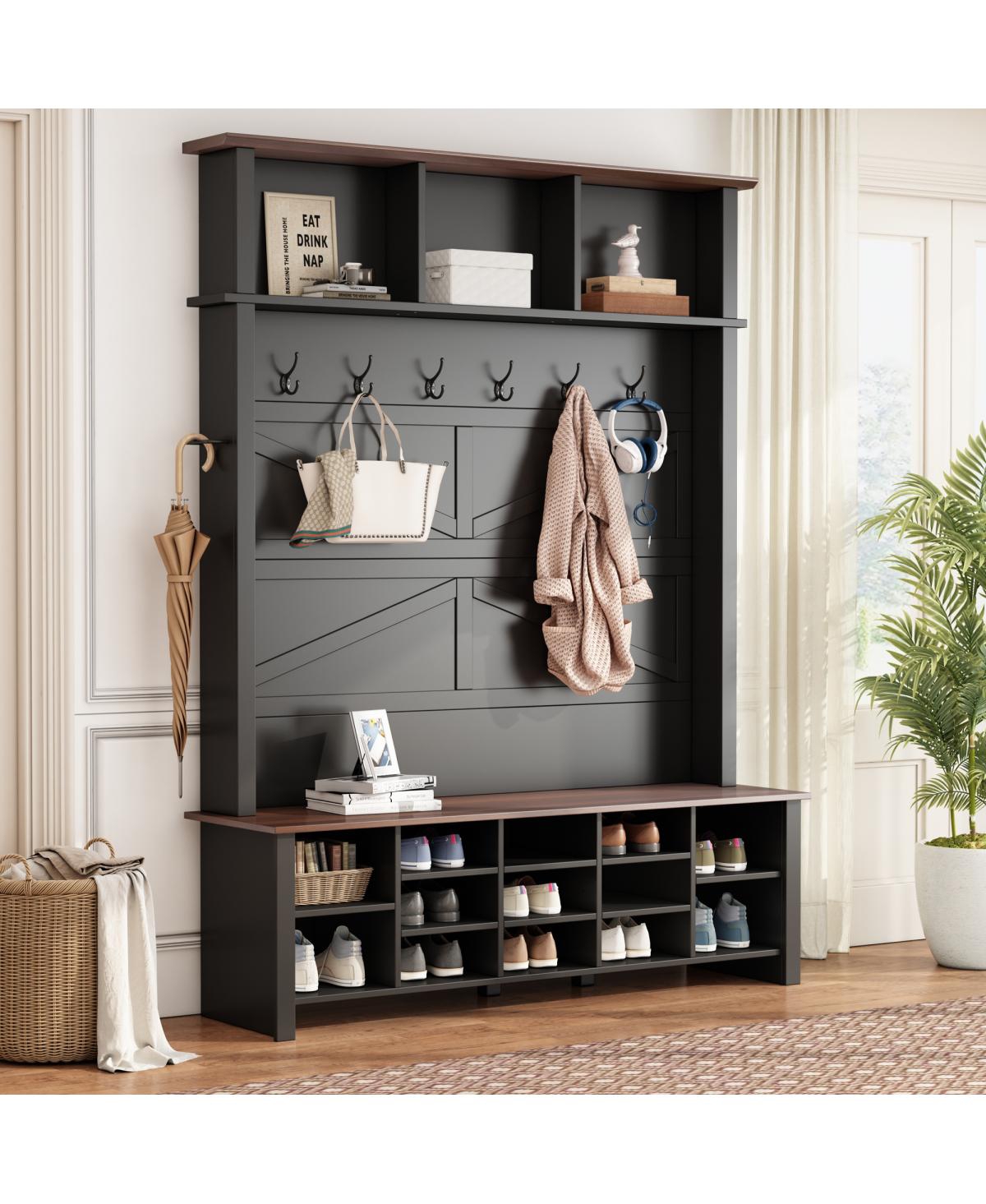 Click here for Streamdale Furniture Farmhouse 4-in-1 Hall Tree wi... prices