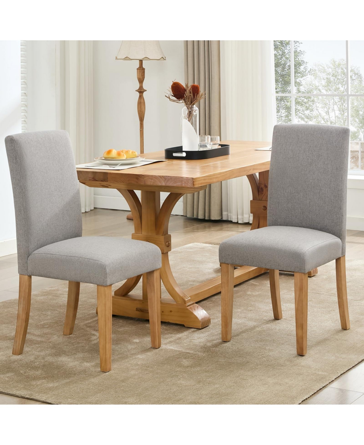 Click here for homfan Upholstered Parsons Dining Chairs Set of 2... prices