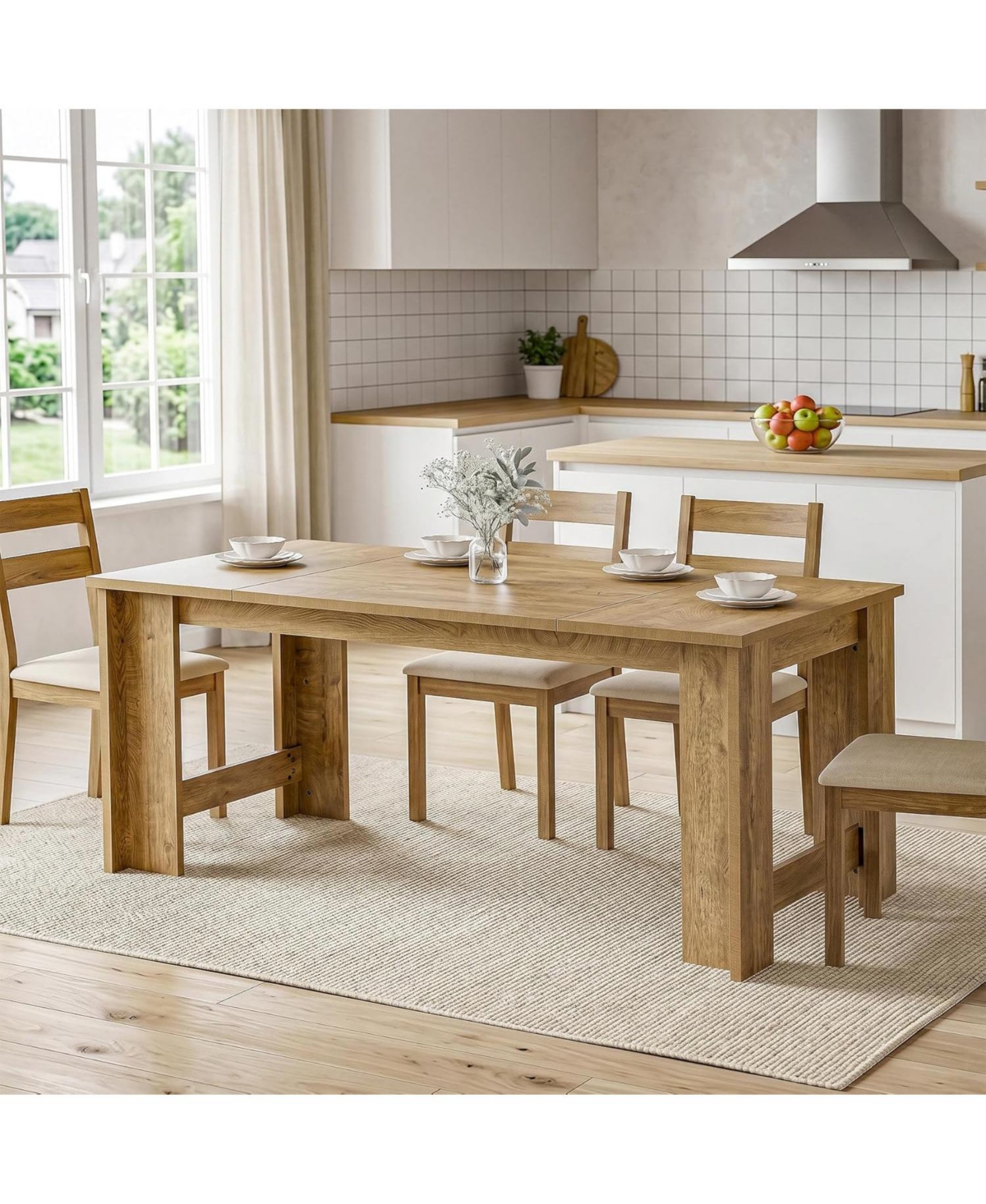 Click here for Tribesigns Dining Table for 6â8  70.8 Farmhouse... prices