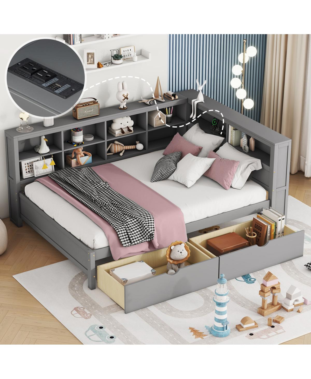 Click here for Streamdale Furniture Wooden Full Size Daybed with... prices