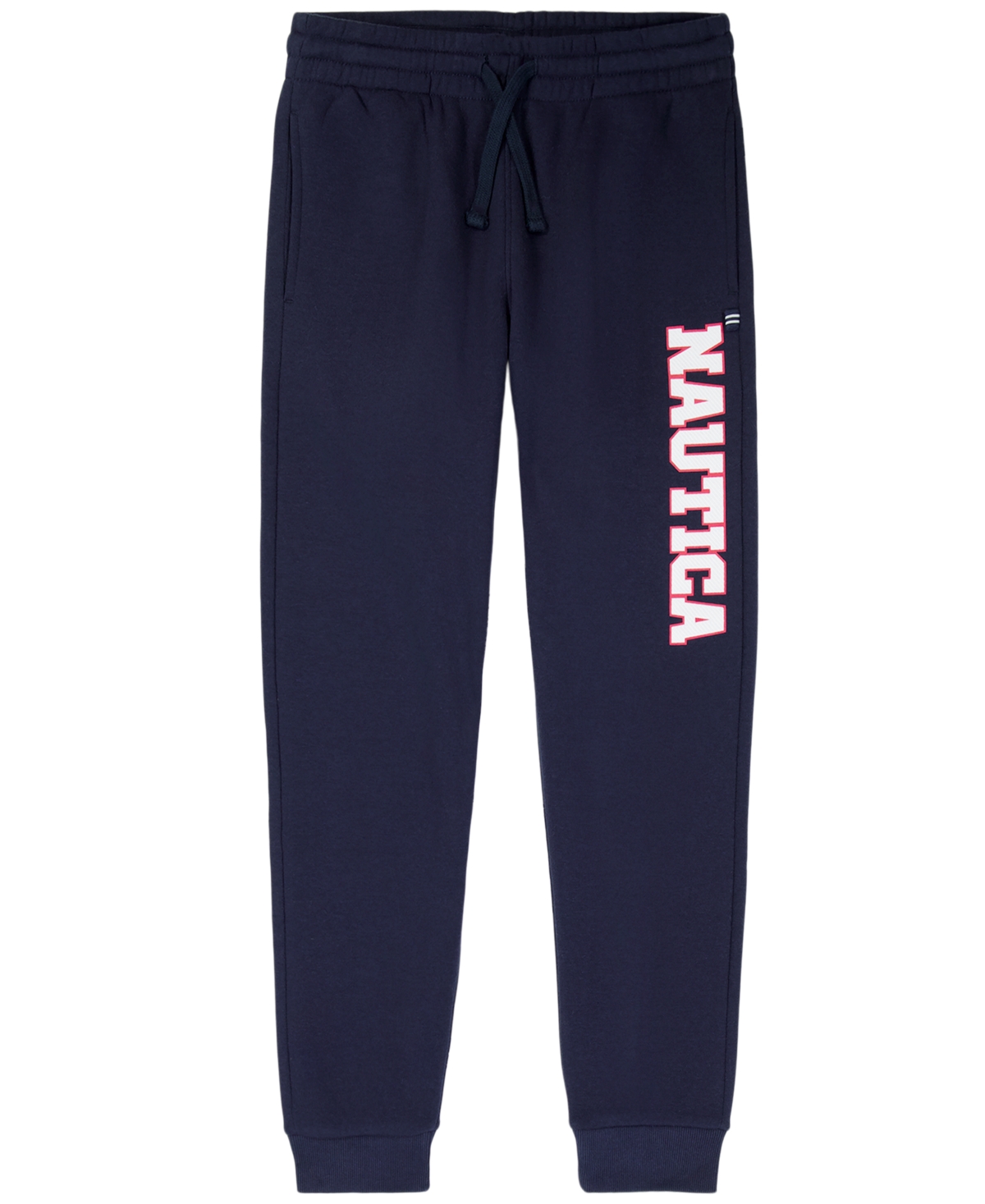 Click here for Nautica Boys 8-20 Logo Print Fleece Joggers - Navy... prices