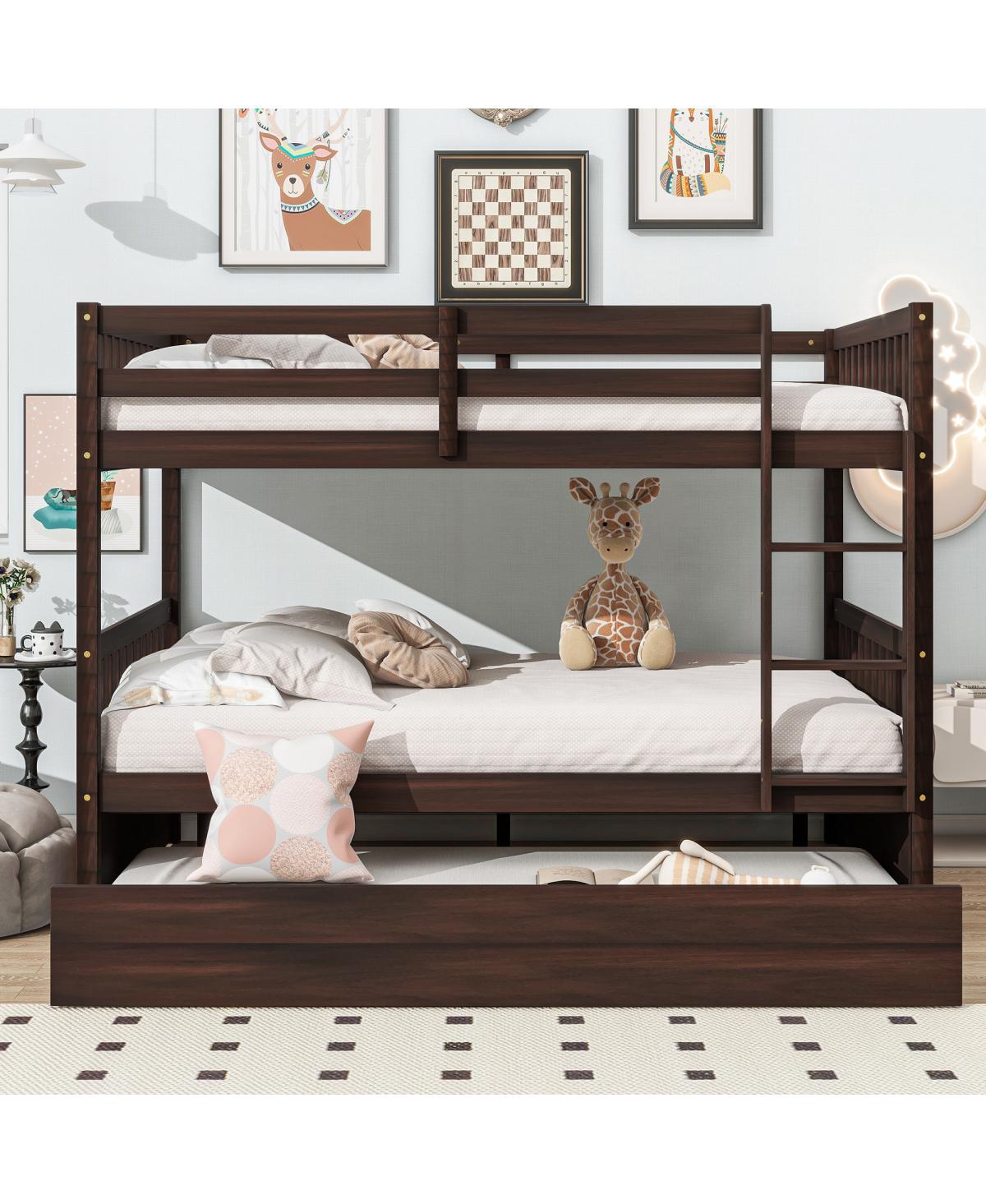 Click here for Streamdale Furniture Full Over Full Rubber Wood Bu... prices