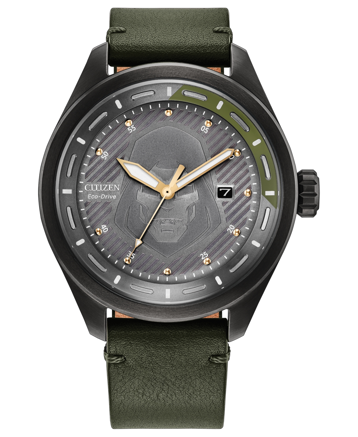 Click here for Citizen Mens Marvel Doomsday Green Leather Strap W... prices